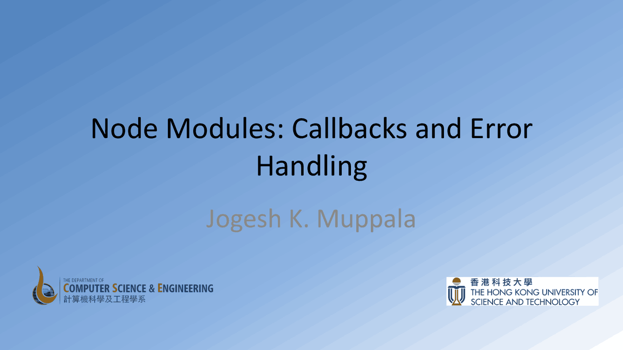 Node-Callbacks-Error-Handling - Docsity