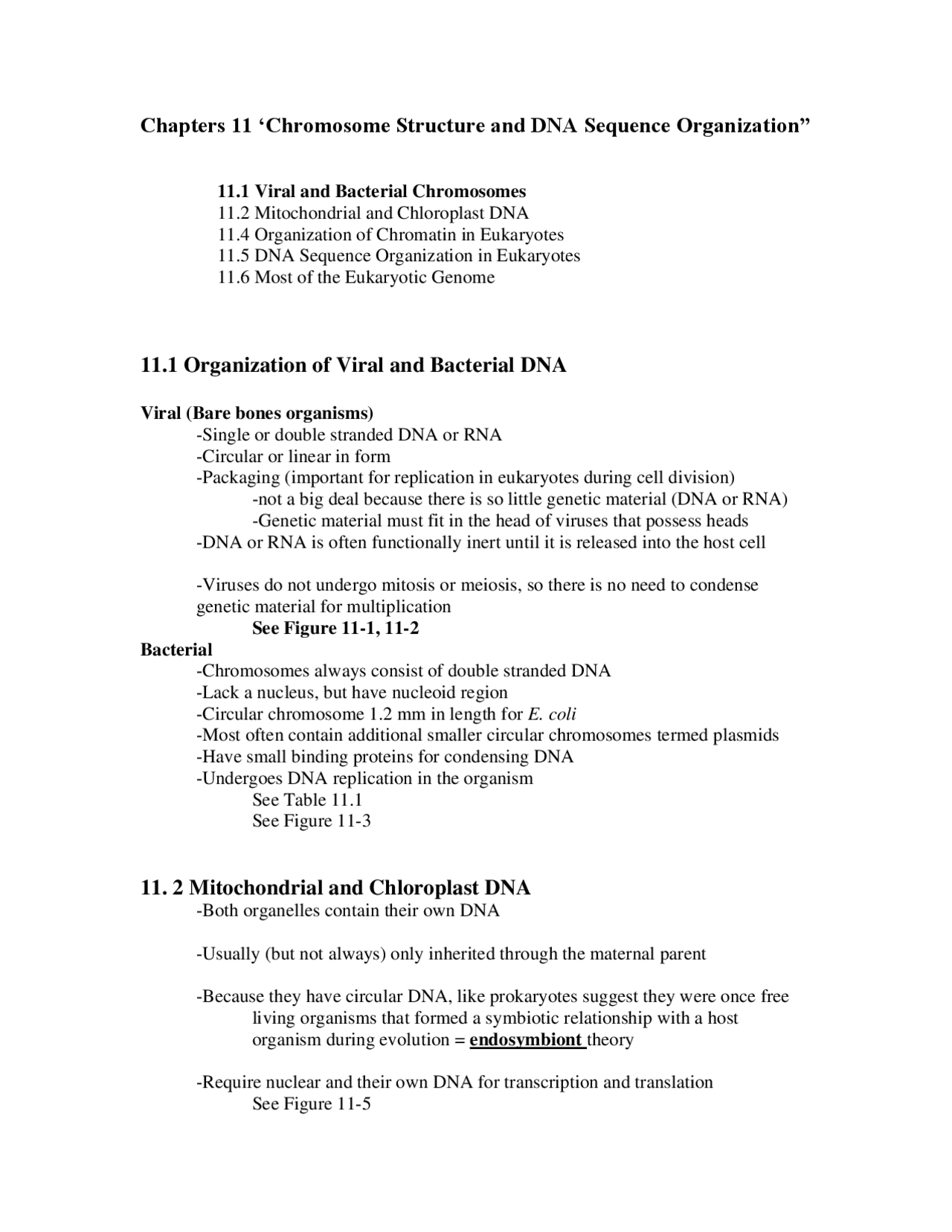 Chromosome Structure And Dna Sequence Organization Socr 330 Docsity