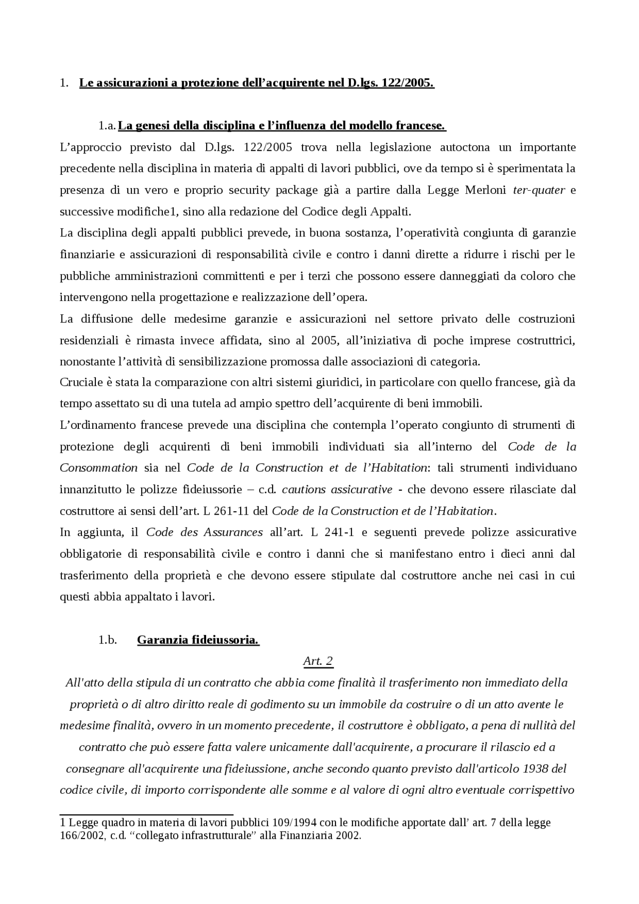 Appalto E Assicurazioni Docsity