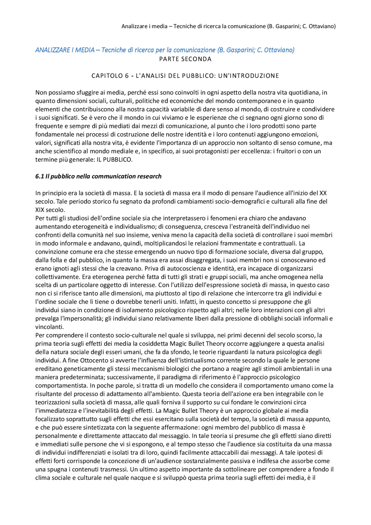 Analizzare I Media Seconda Parte Docsity