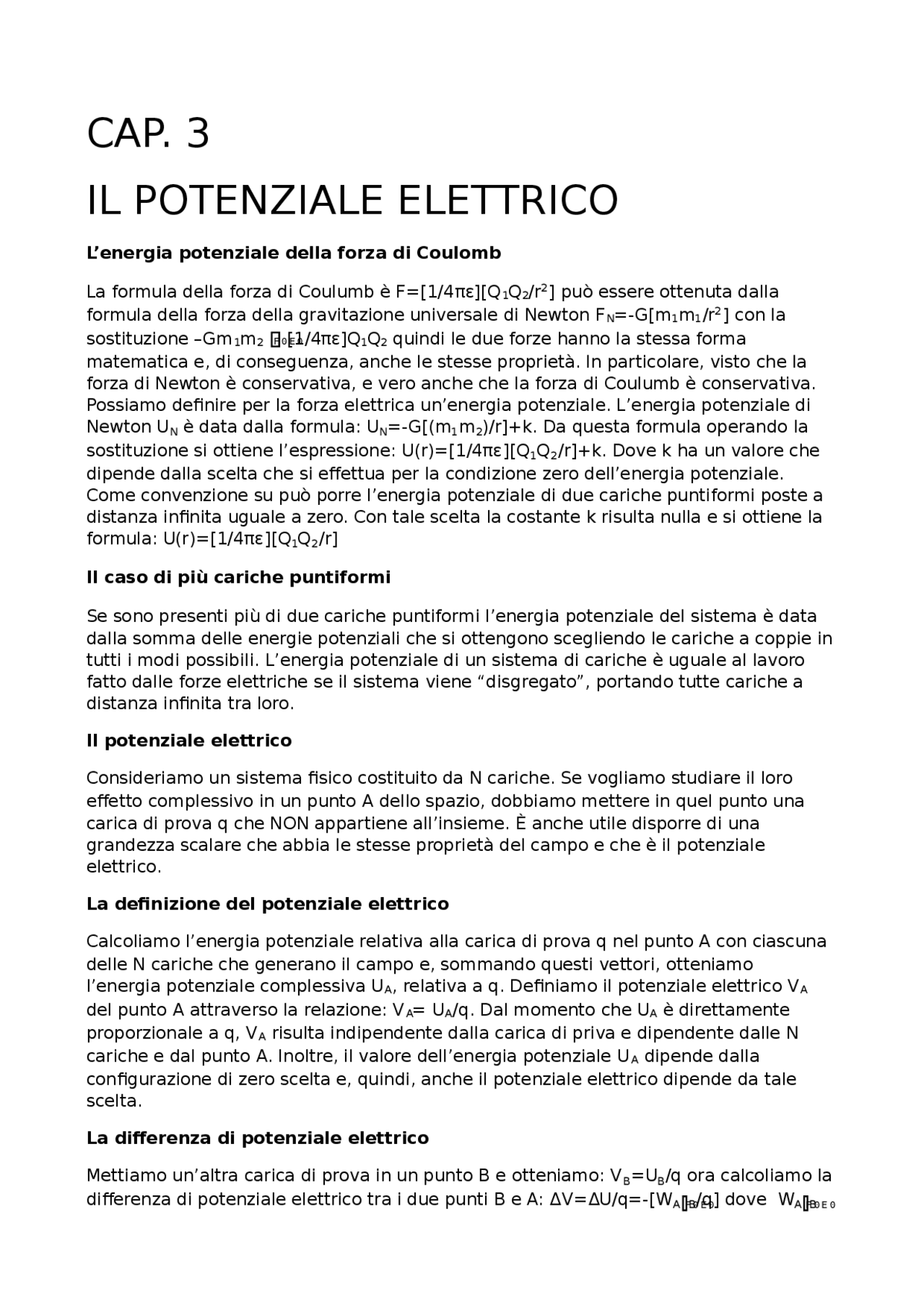 Appunti Semplici E Chiari Sul Campo Elettrico Docsity