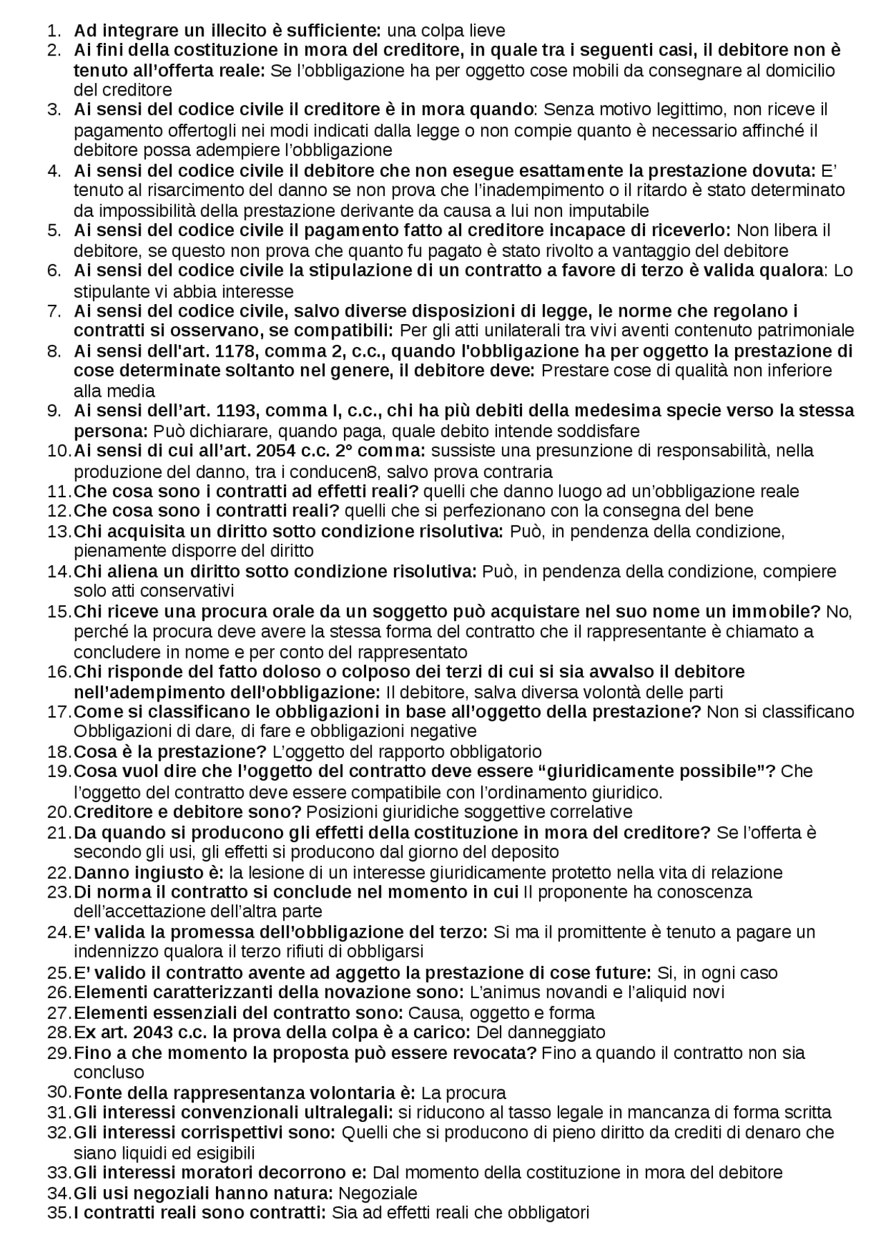 Mix Quiz Diritto Civile Unicusano Prove Desame Di Diritto Civile