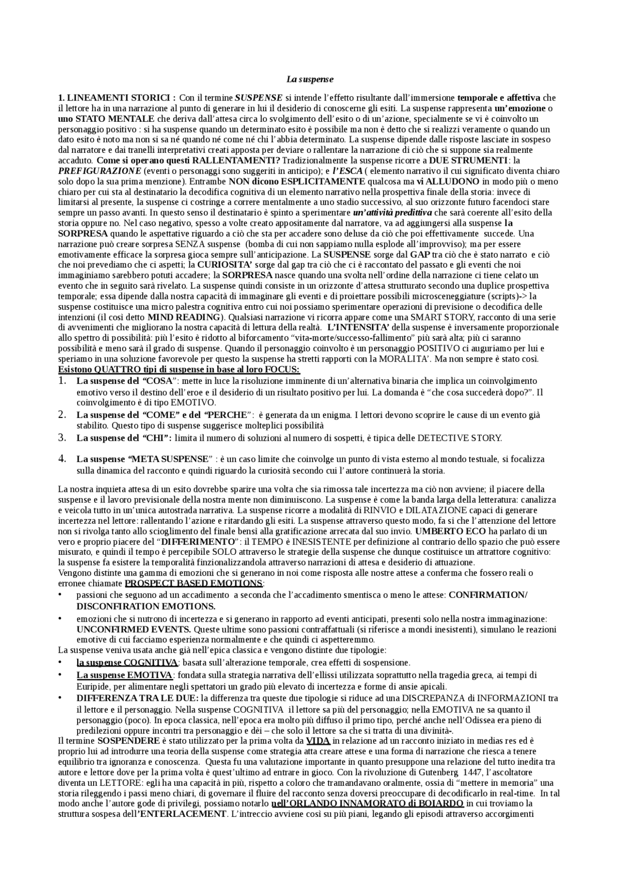 La Suspense Calabrese Docsity