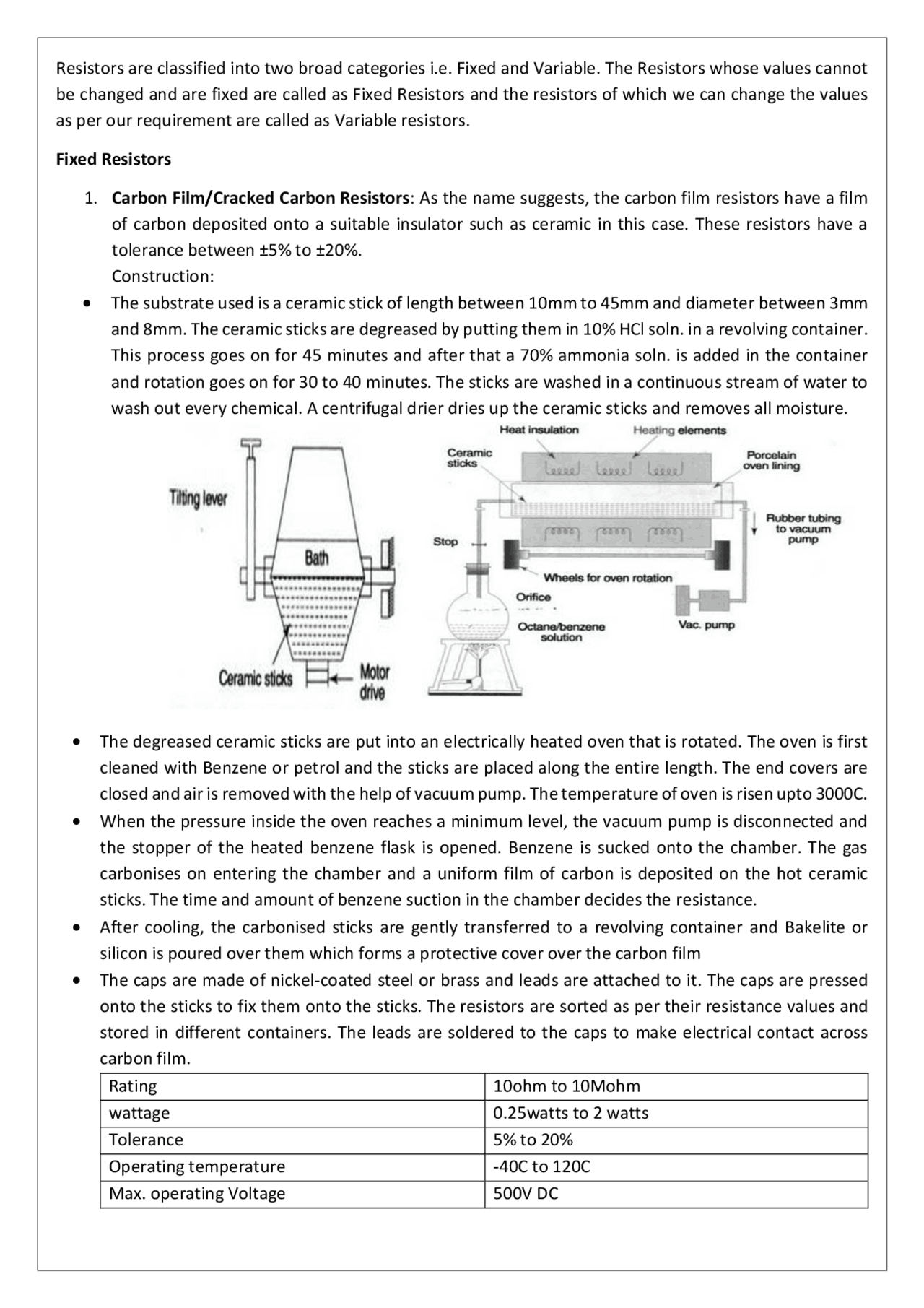 Resistors And Capacitors Docsity