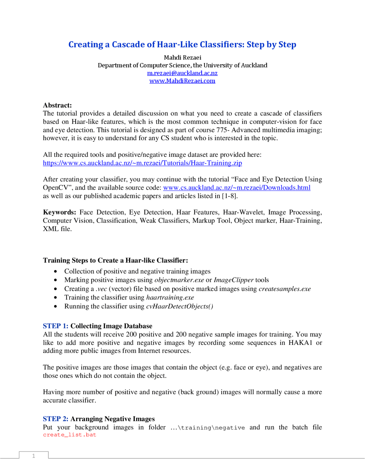 Create your Own haar cascade | Study Guides, Projects, Research Digital ...