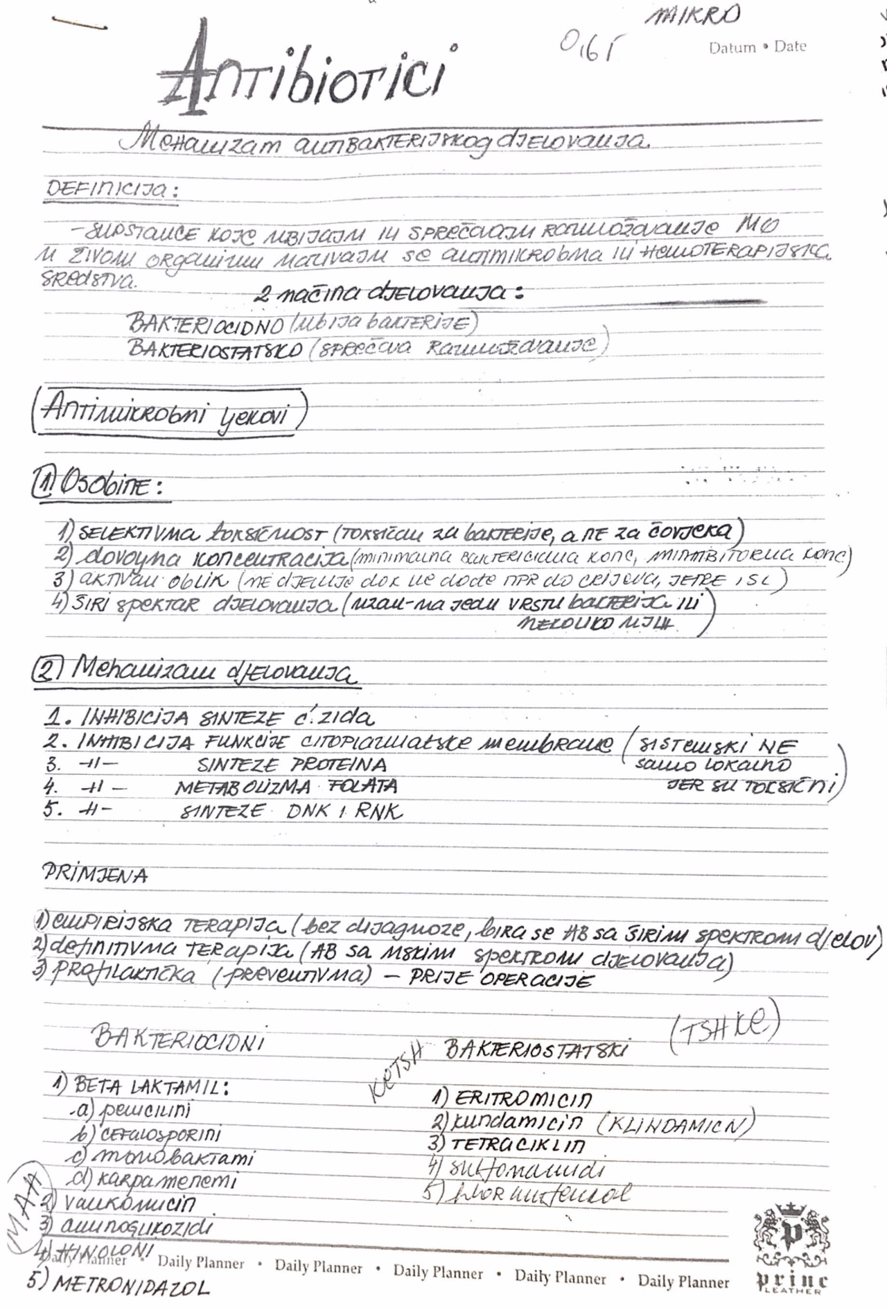Antibiotici Mikrobiologija Rezime Predlog Biologija Docsity
