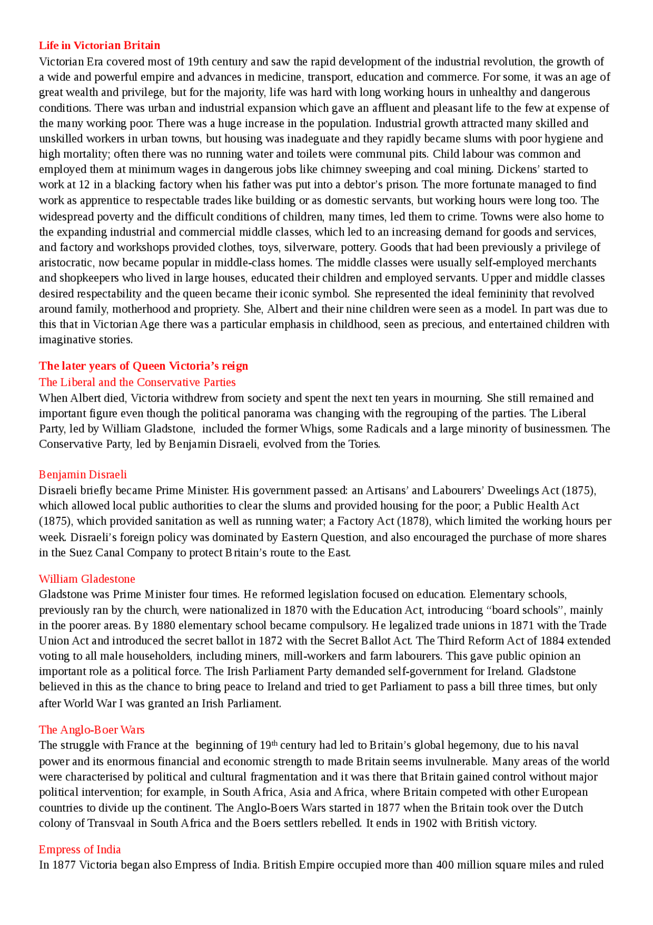 The Victorian age - The Victorian novel - Aestheticism and Decadentism ...