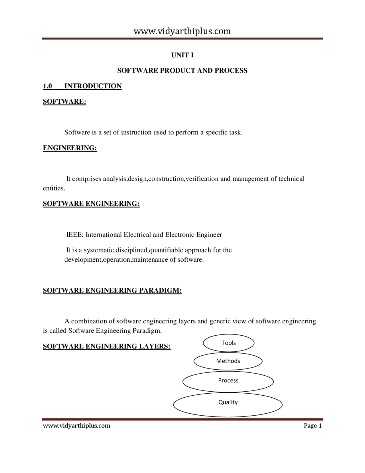 Software engineering notes - Docsity