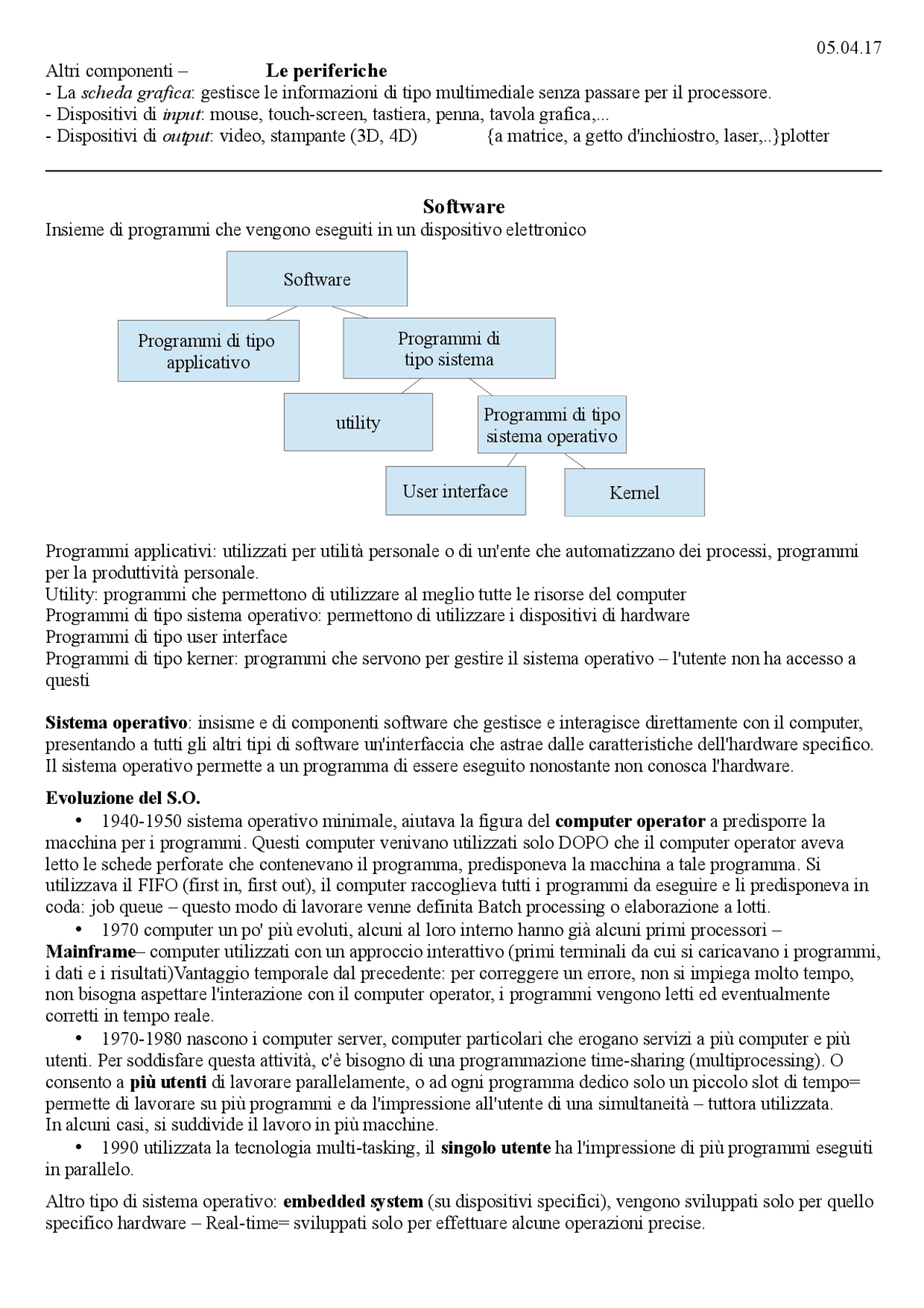 Appunti Lezioni 1 10 Docsity