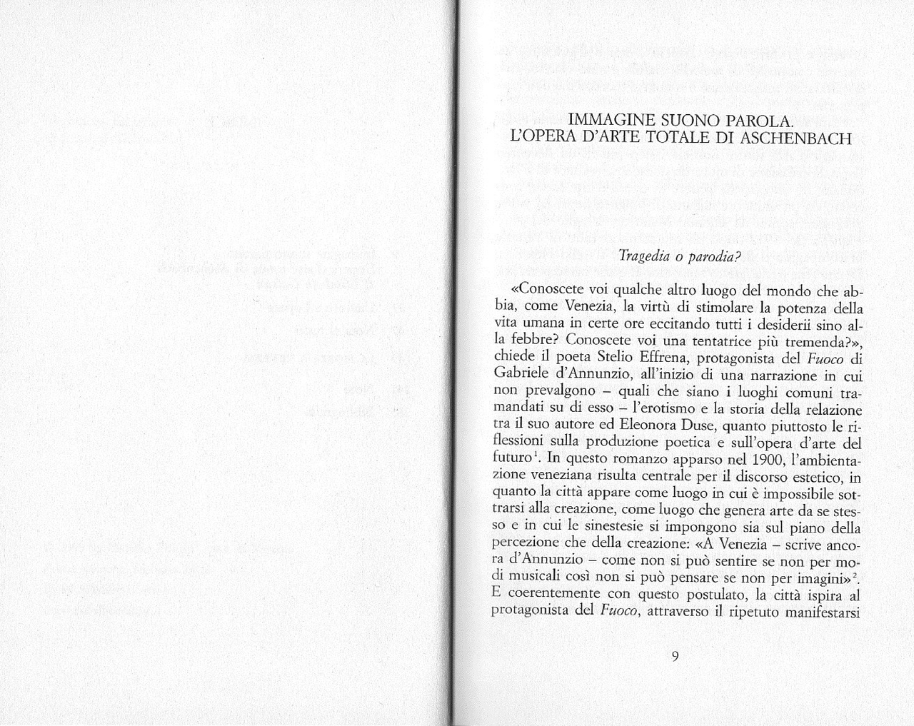 La Morte A Venezia Mann Docsity