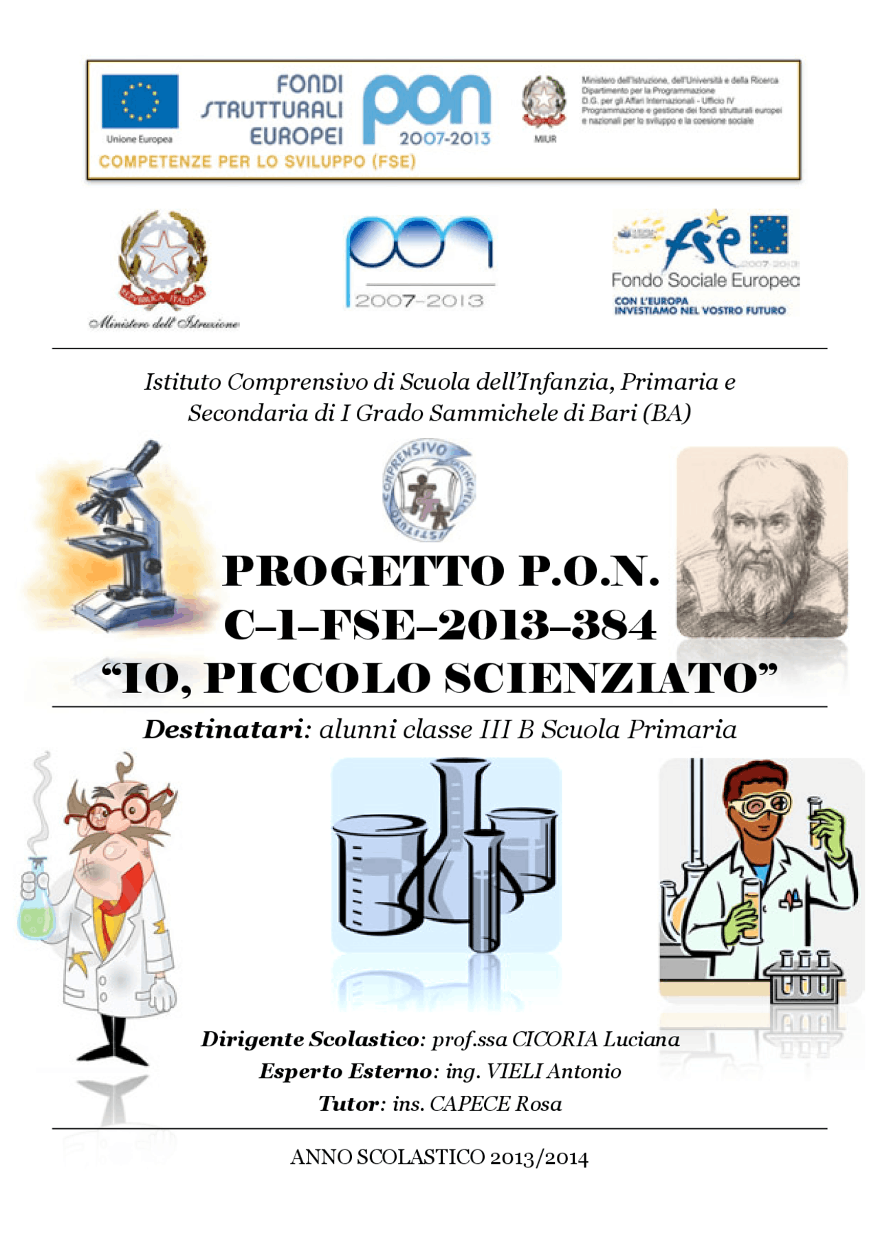 Manuale Piccolo Scienziato Docsity