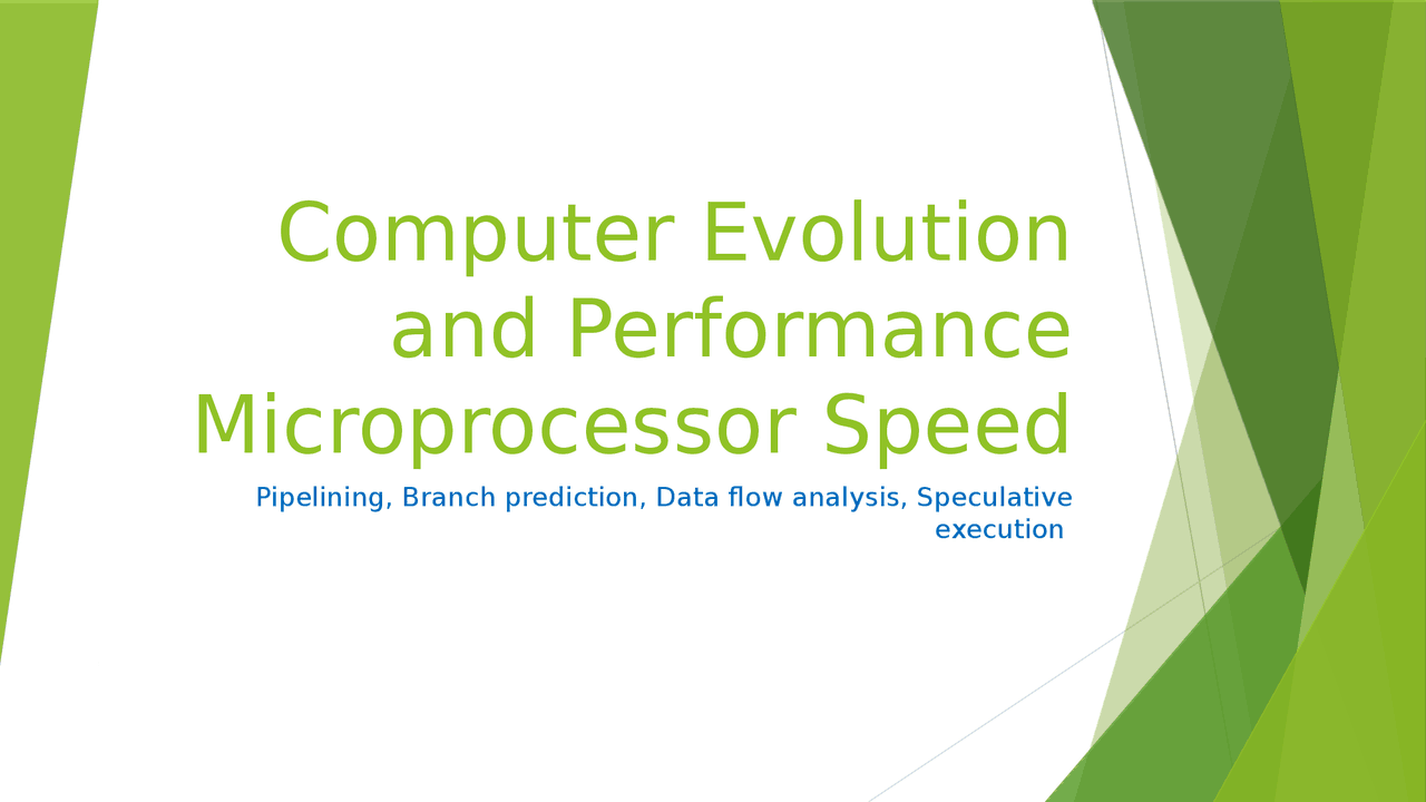 Architecture Computer Docsity