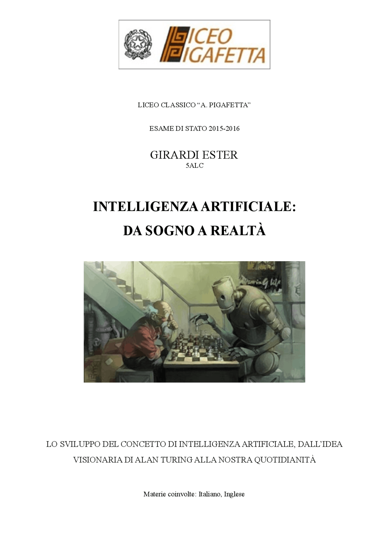 Intelligenza Artificiale Docsity