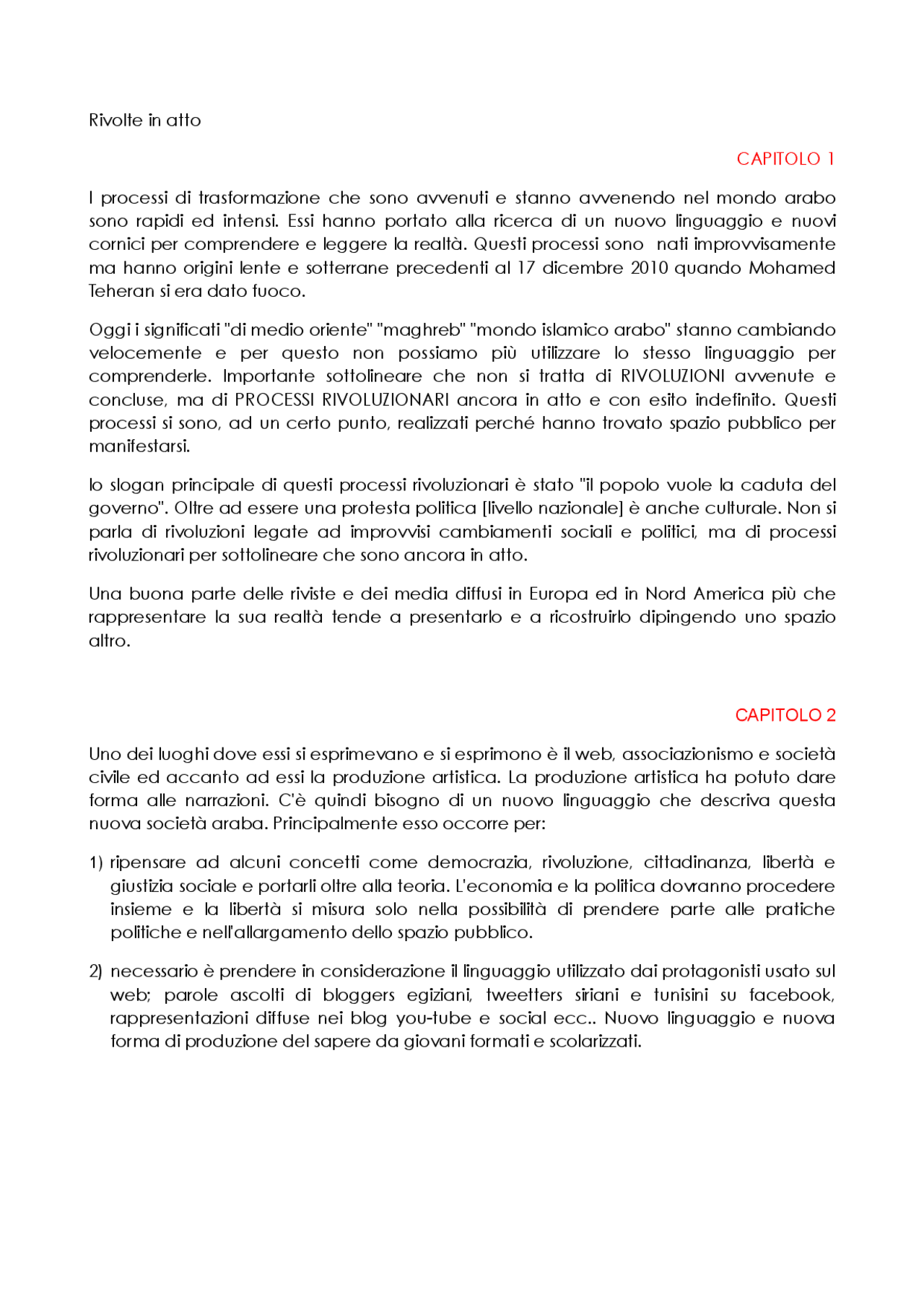 Rivolte In Atto Paola Gandolfi Docsity