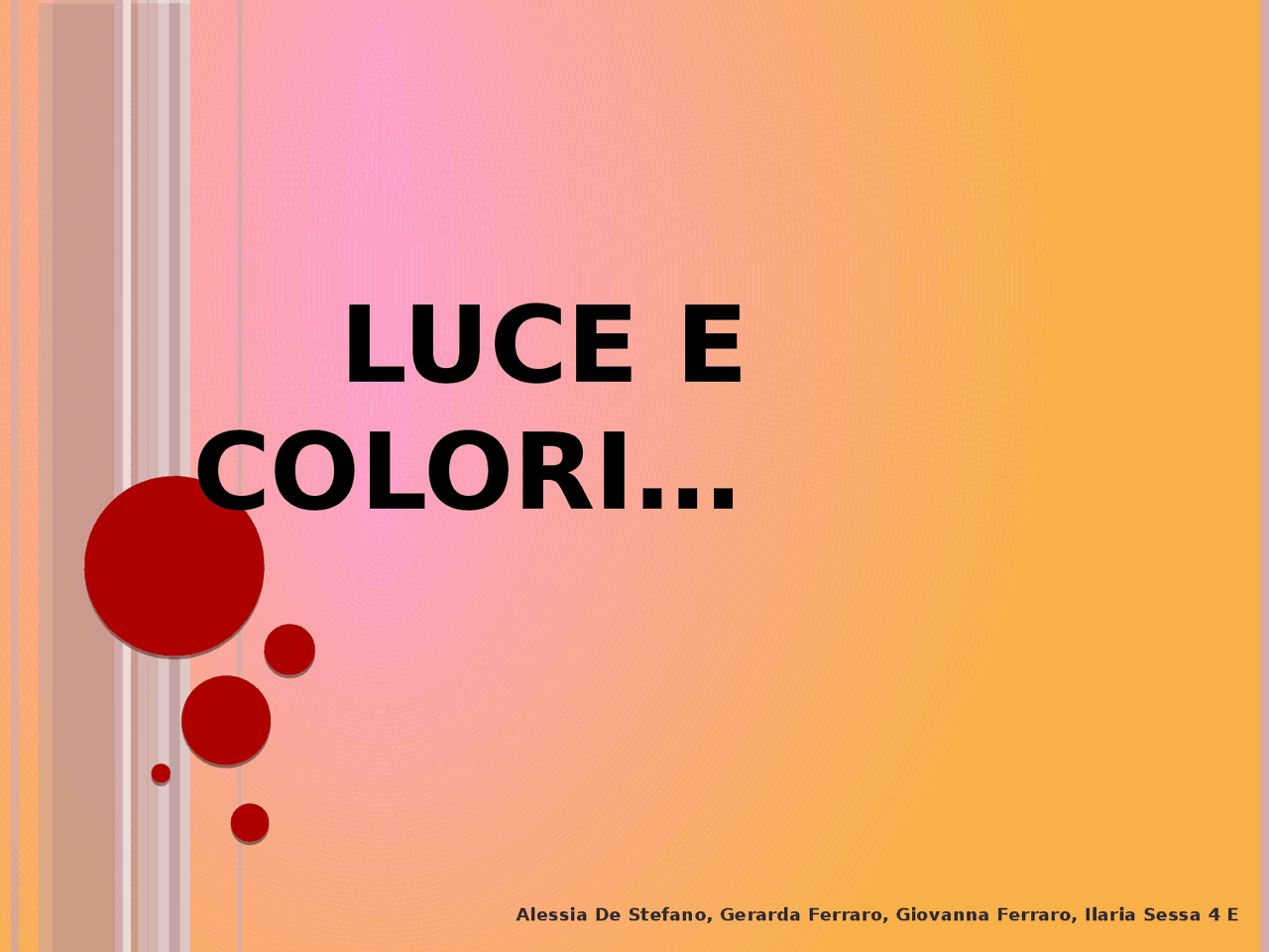 Luce E Colori In Fisica Docsity
