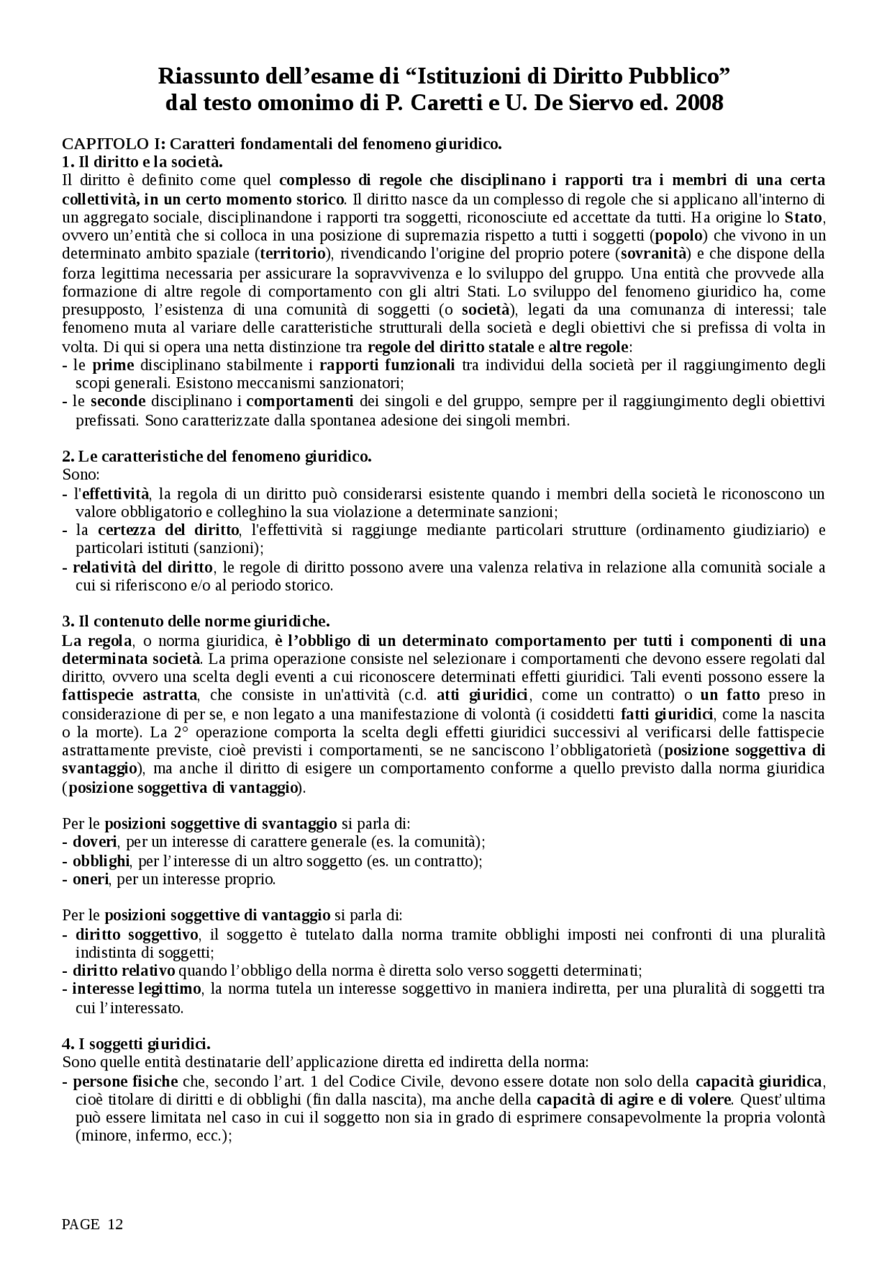Esame Di Diritto Pubblico Docsity