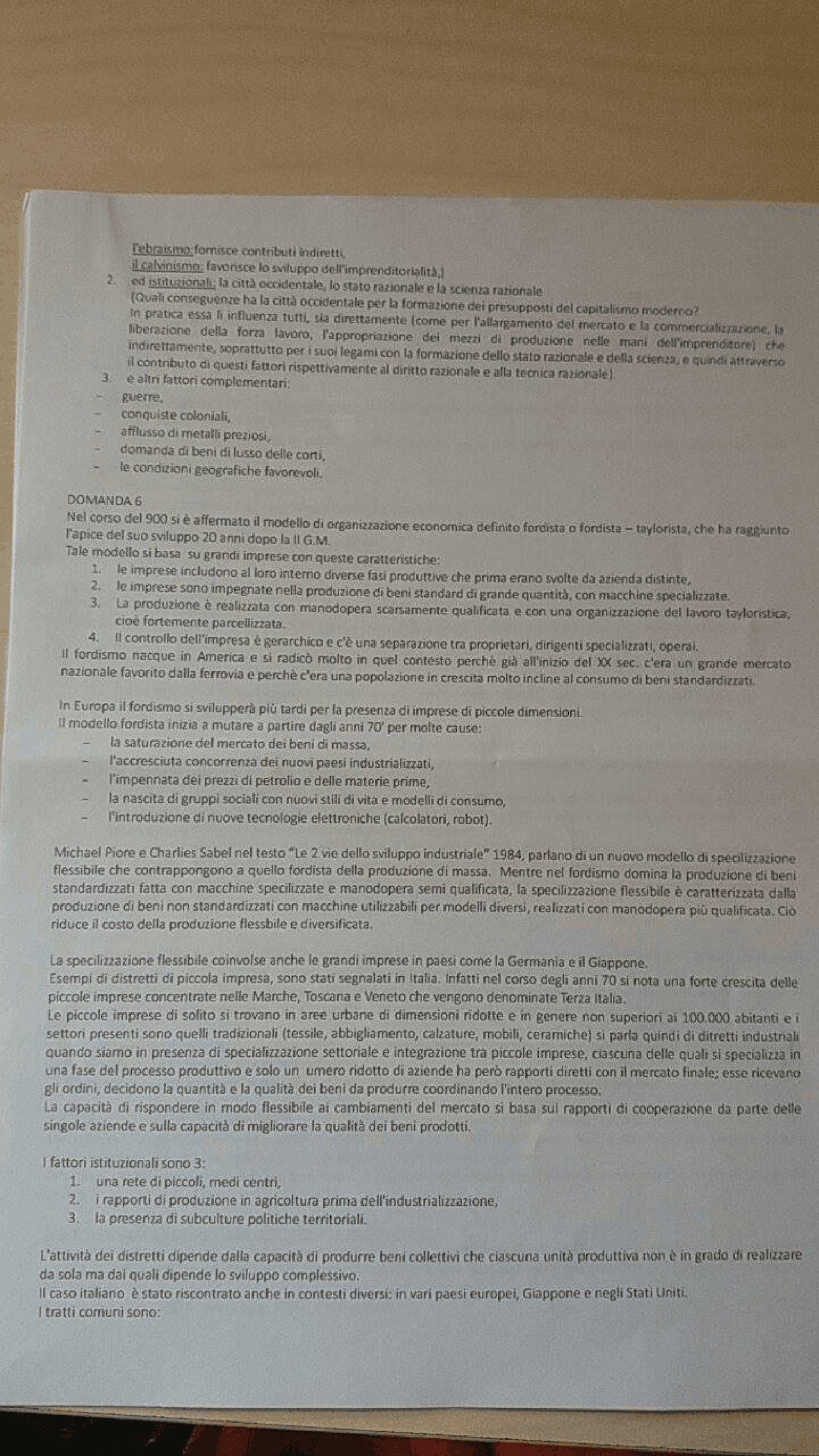 Domande Sociologia Dello Sviluppo 2 Docsity