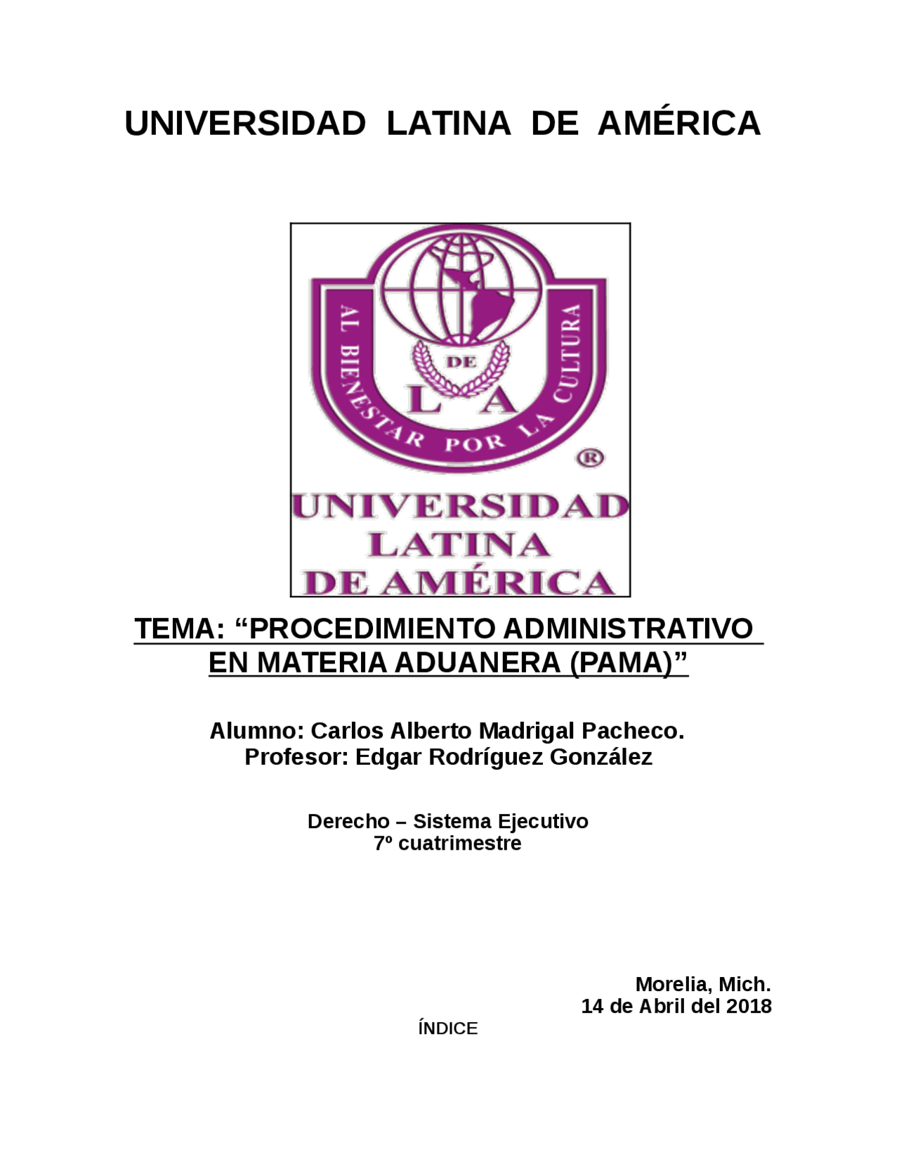 PROCEDIMIENTO ADMINISTRATIVO EN MATERIA ADUANERA PAMA - Docsity
