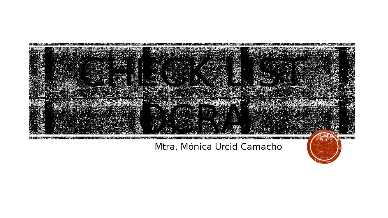 Check list OCRA Repetititvidad | Diapositivas de Ergonomía | Docsity