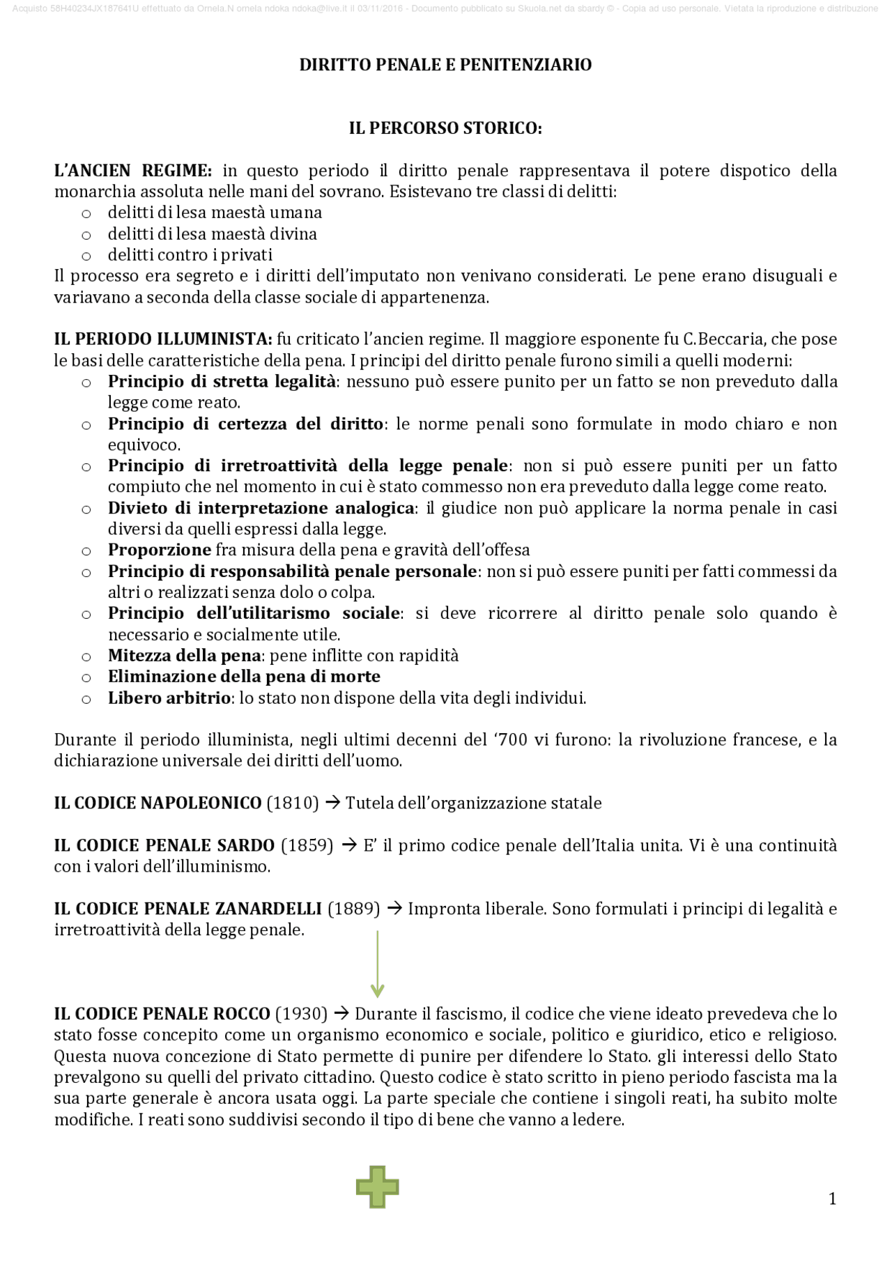 Manuale Diritto Penale Docsity