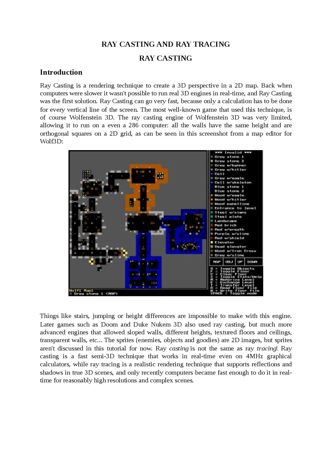 Ray Casting Report Of Computer Graphics Docsity