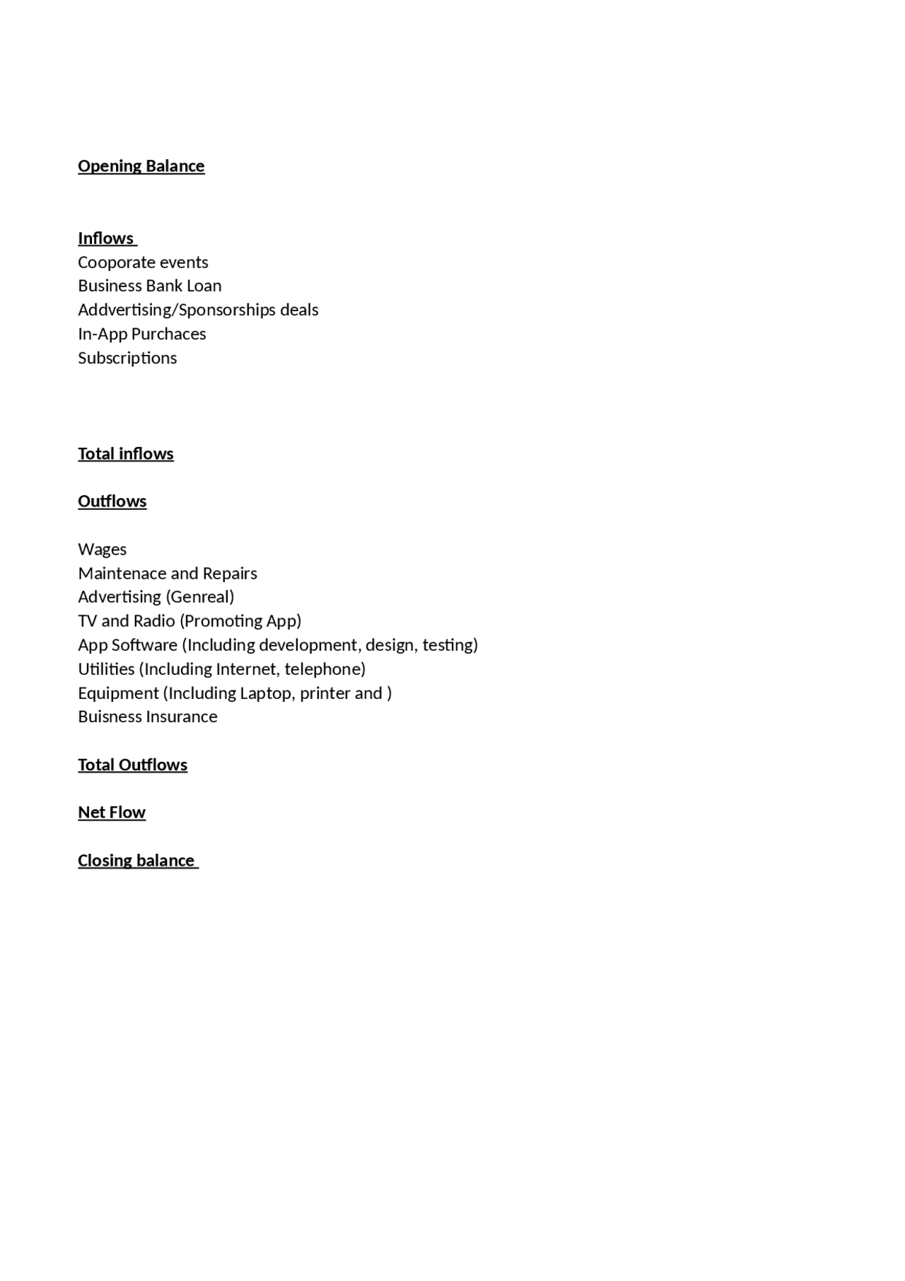 Cash Flow For Business Docsity