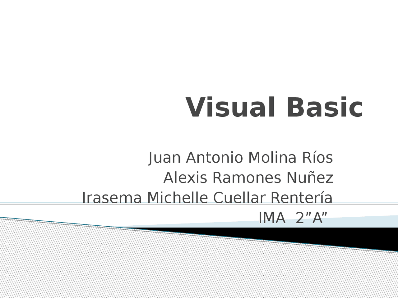 visual basic presentacion | Diapositivas de Informática | Docsity