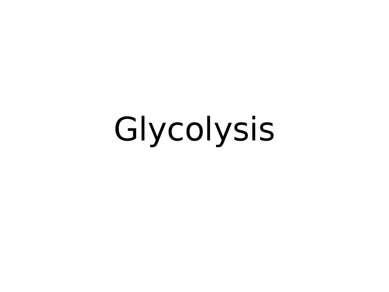 Glycolysis Lecture Slides General Microbiology Biol 2051 Docsity