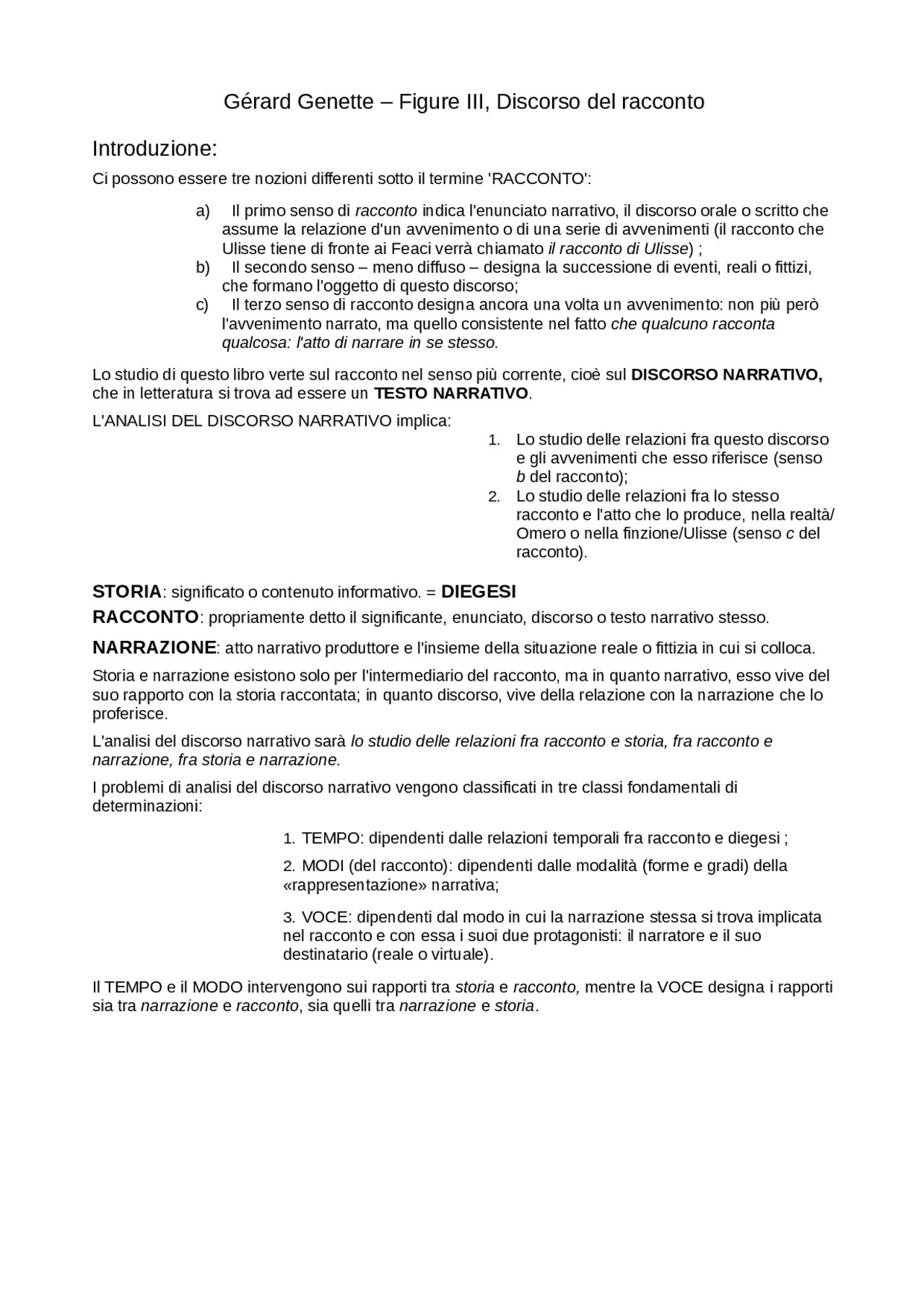 Figure Iii G Génette Capitolo 1 Durata E 2 Ordine Docsity