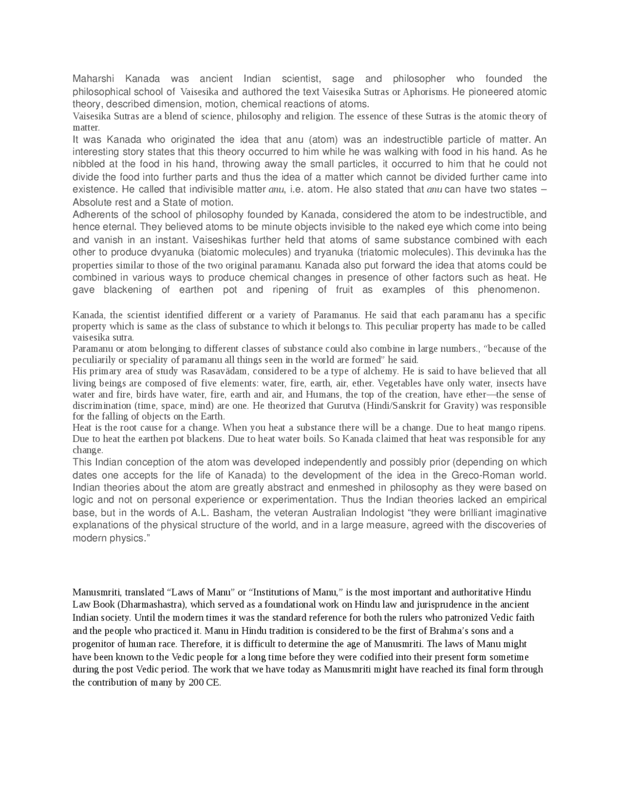 Kanadas Contribution | Essays (university) History | Docsity