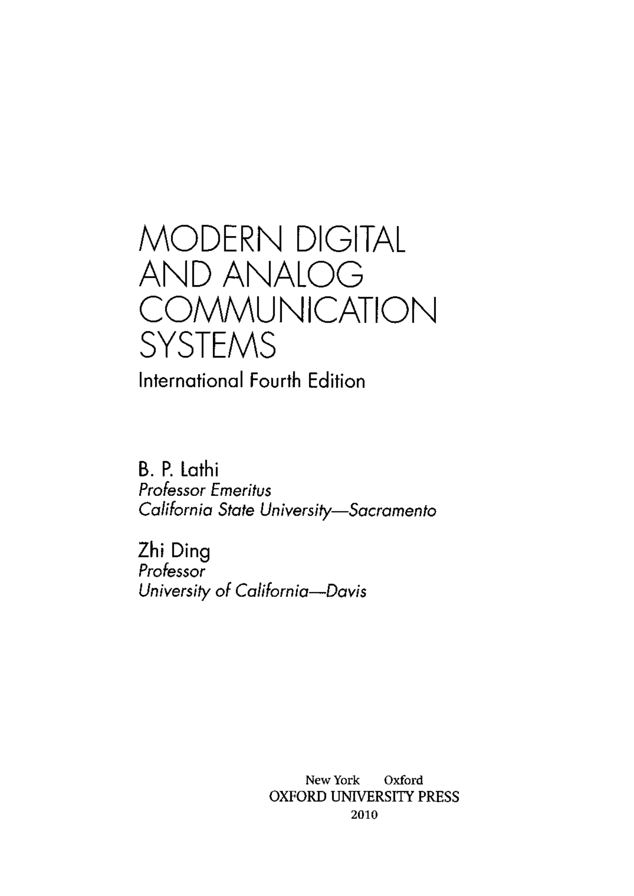 Digital And Analog Communicatiom Docsity
