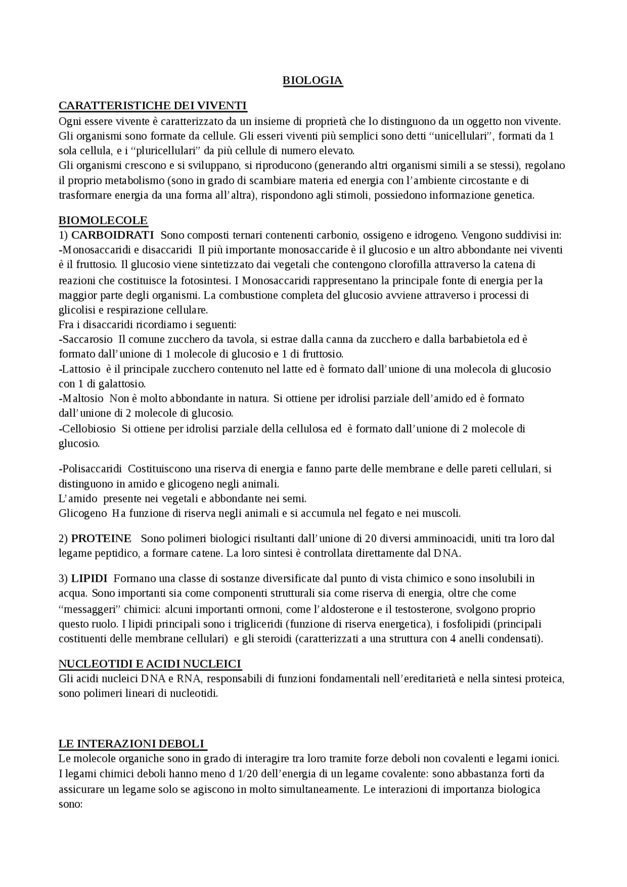 Biologia Alpha Test Docsity