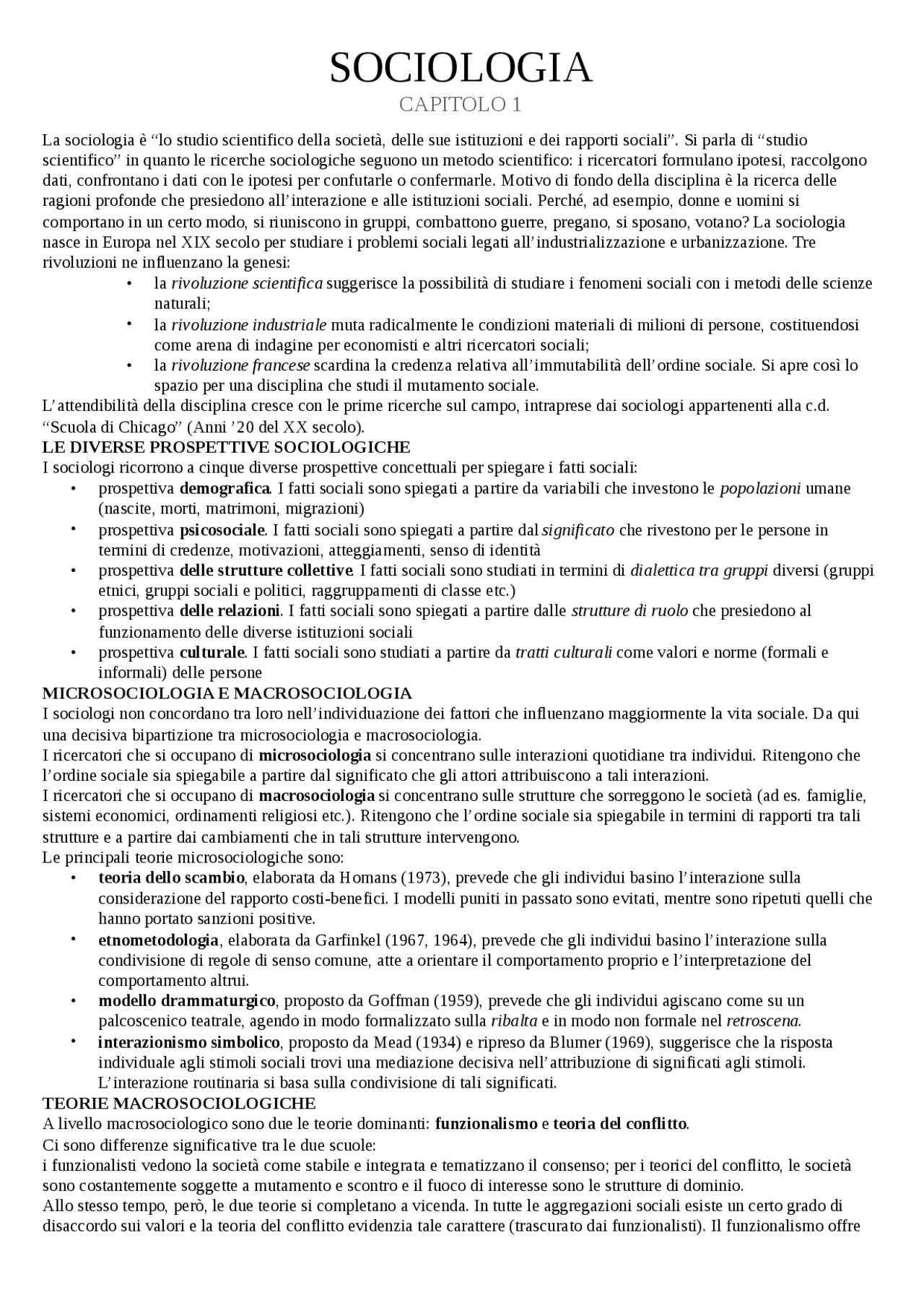 Manuale Di Sociologia Smelser Docsity