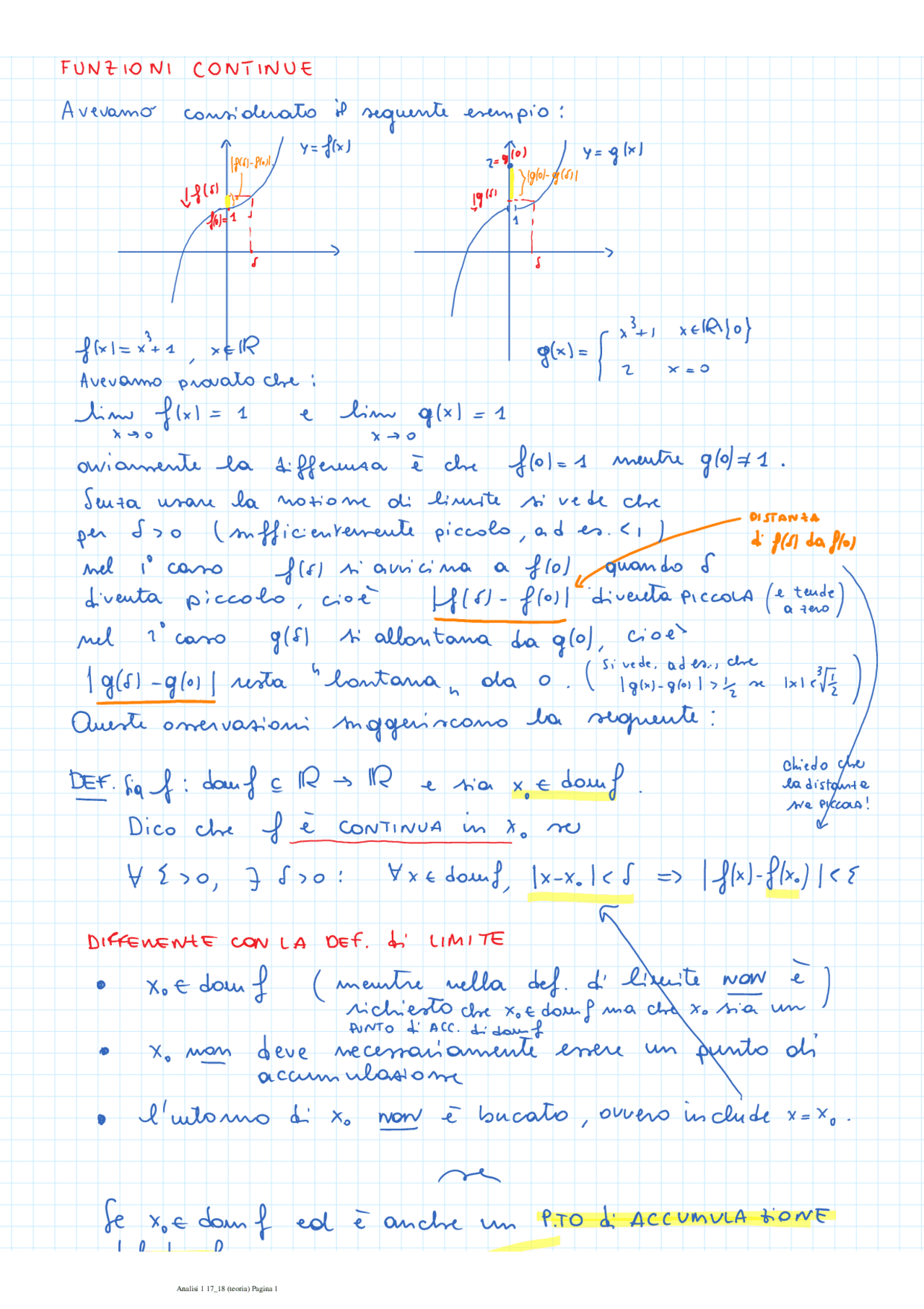 Lezione Funzioni Continue - Docsity