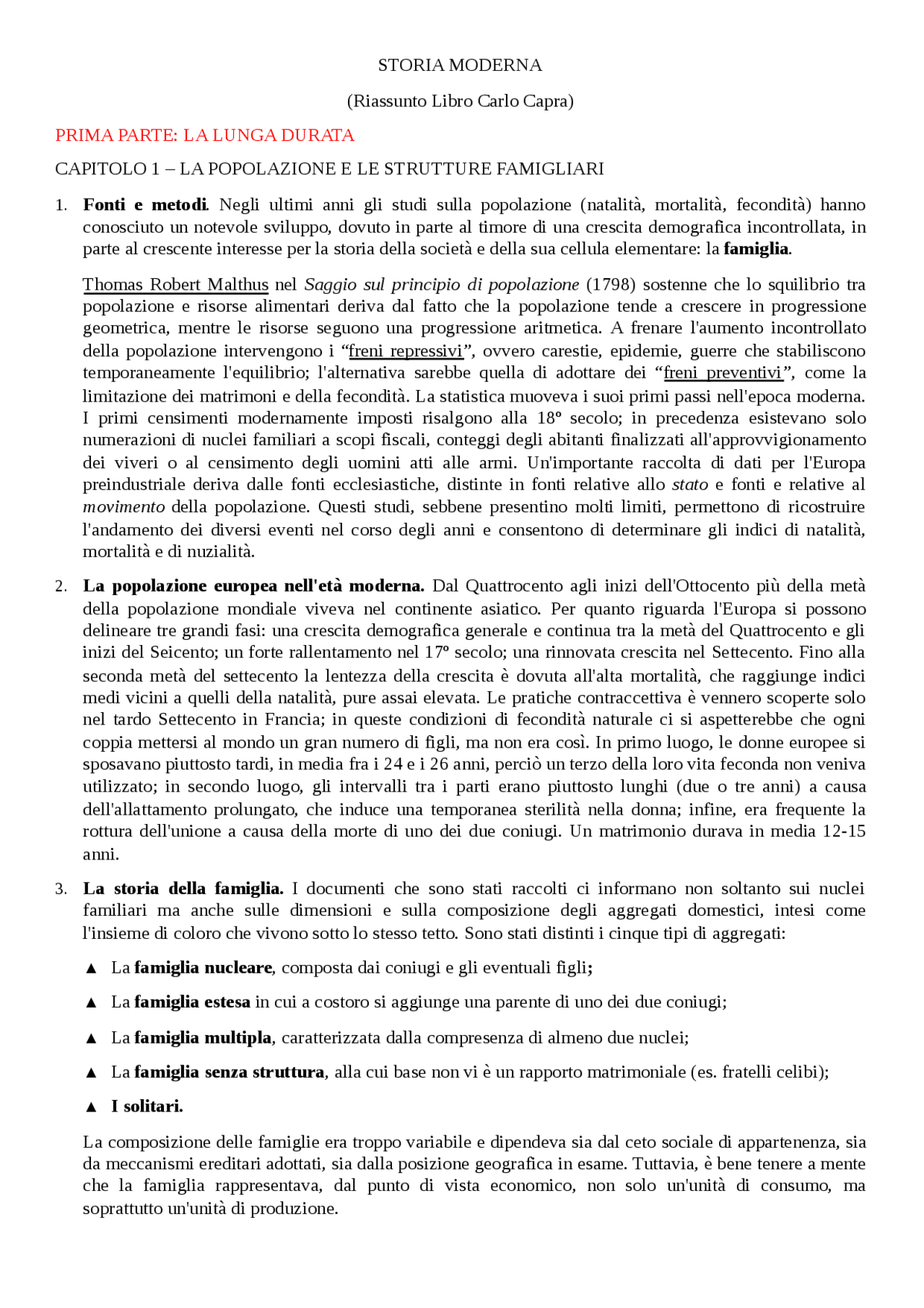 Storia Moderna Carlo Capra Docsity