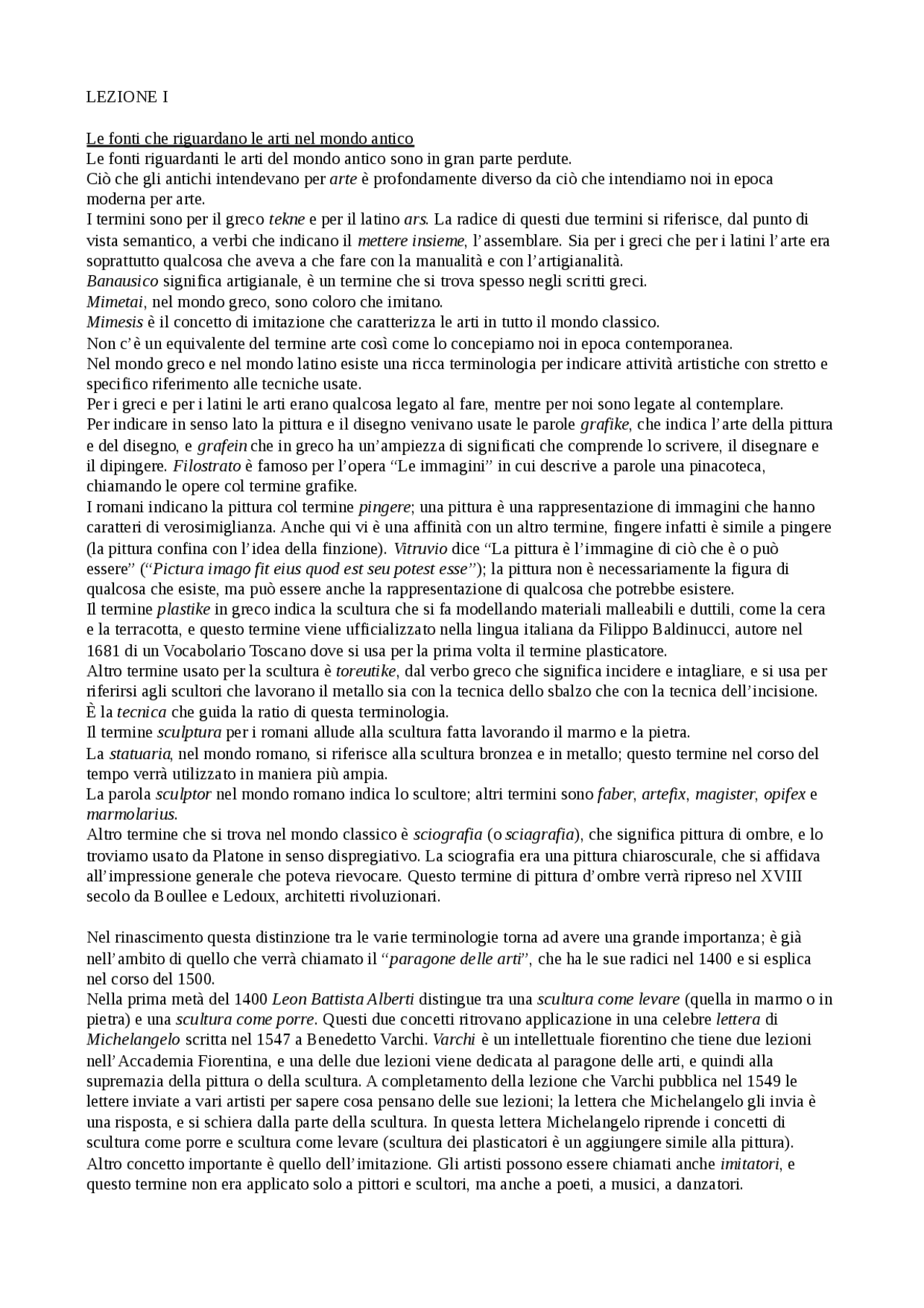 Sbobine Prima Lezione Prof Nigro Docsity