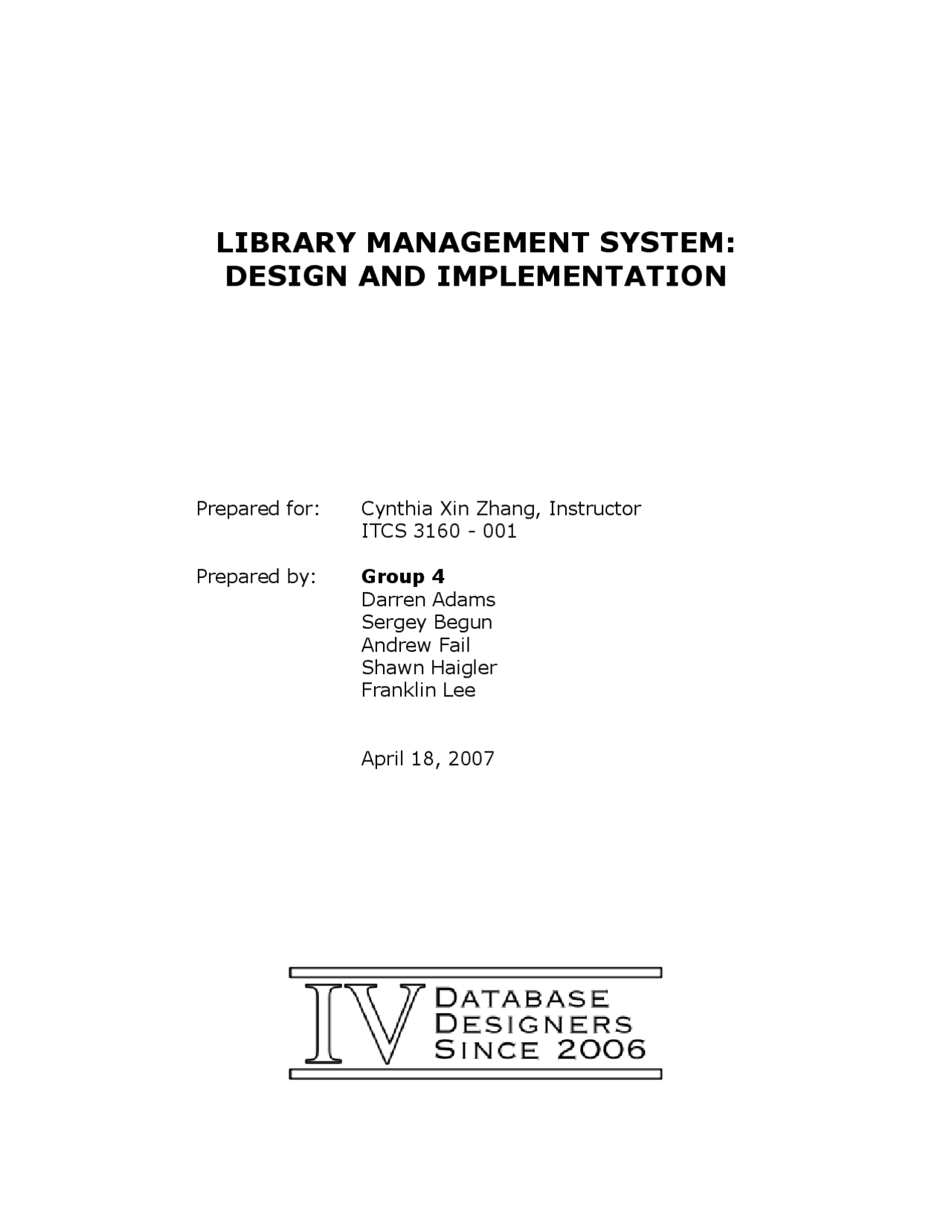 Library Management System Docsity