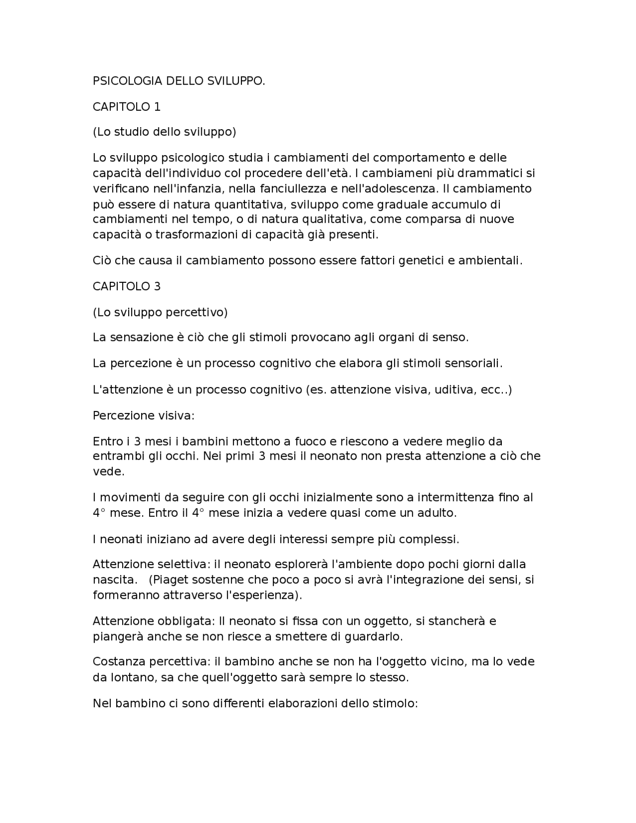 Psicologia Dello Sviluppo Camaioni Di Blasio Docsity