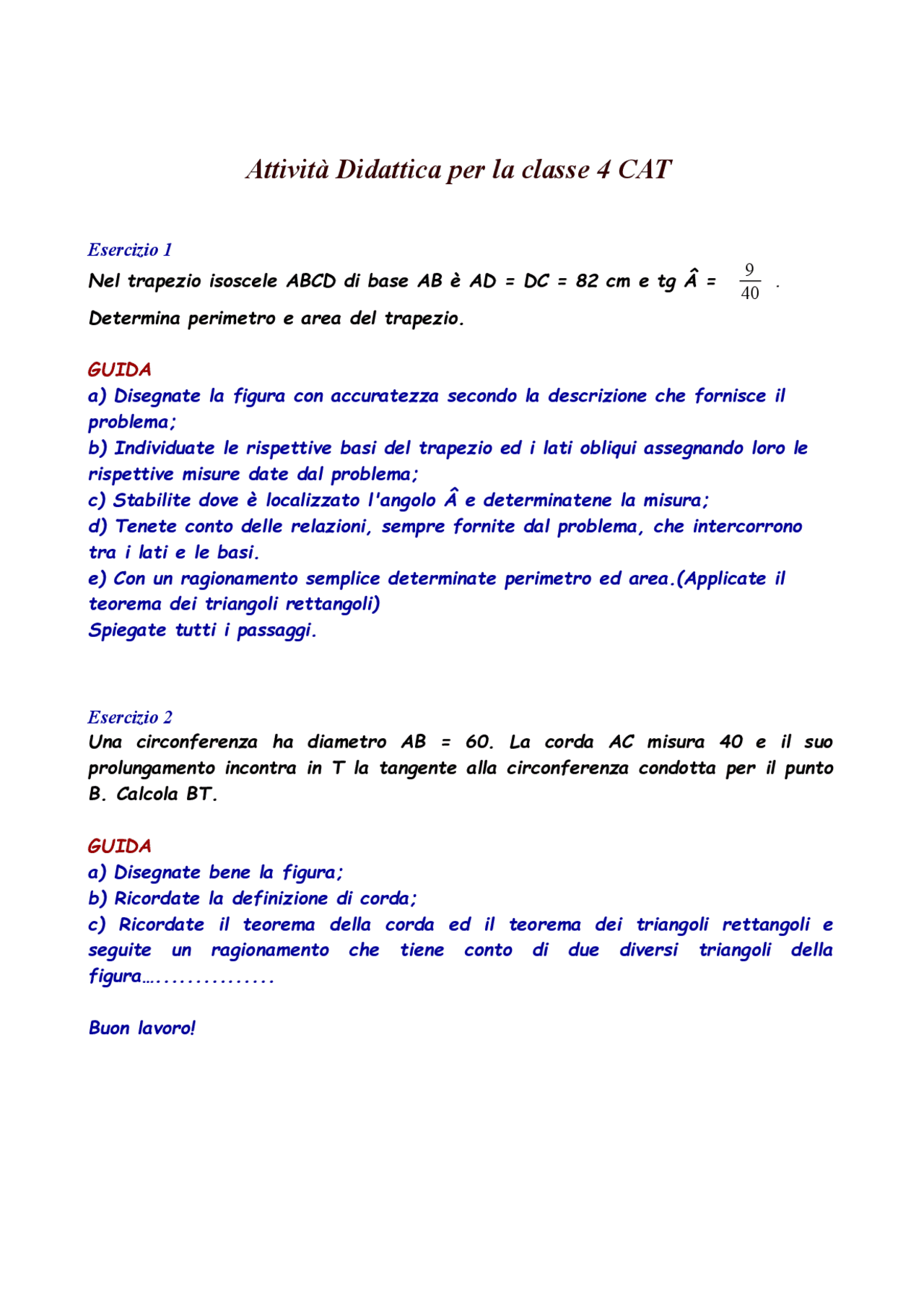 Attività Didattica Scuola Docsity