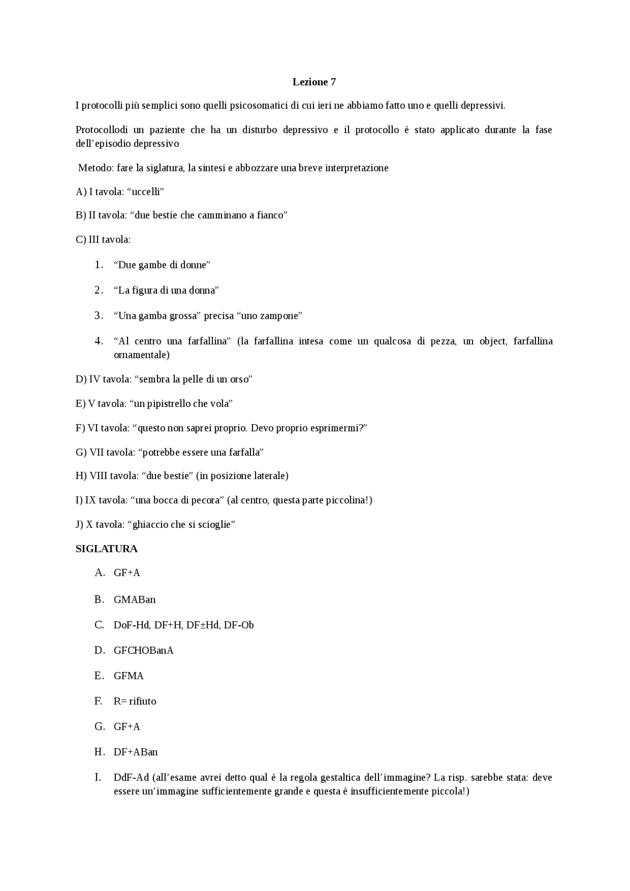 Tecniche Prioiettive Per La Psicodiagnosi Docsity