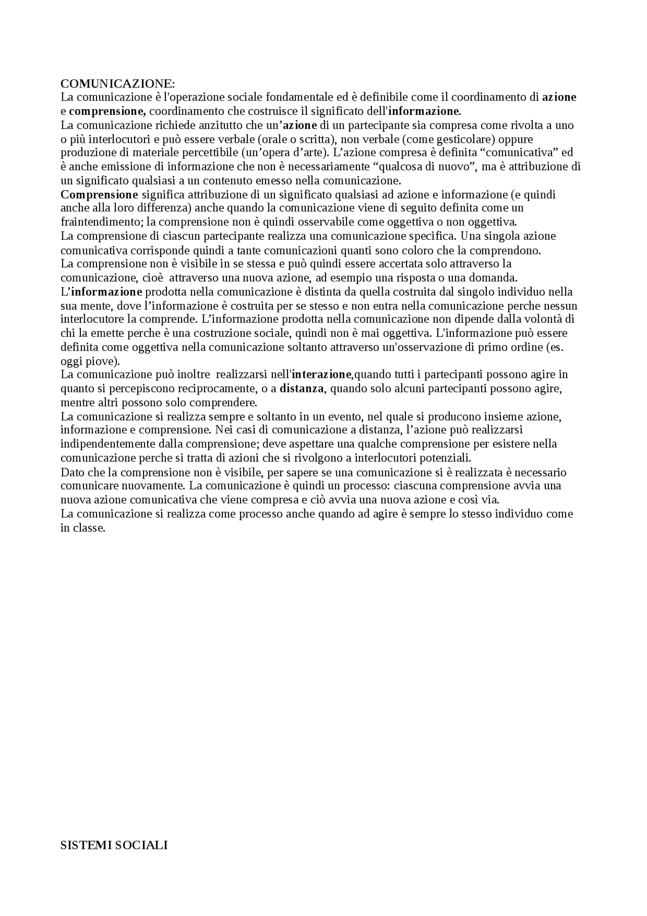 Sociologia Dei Processi Culturali E Comunicativi Docsity