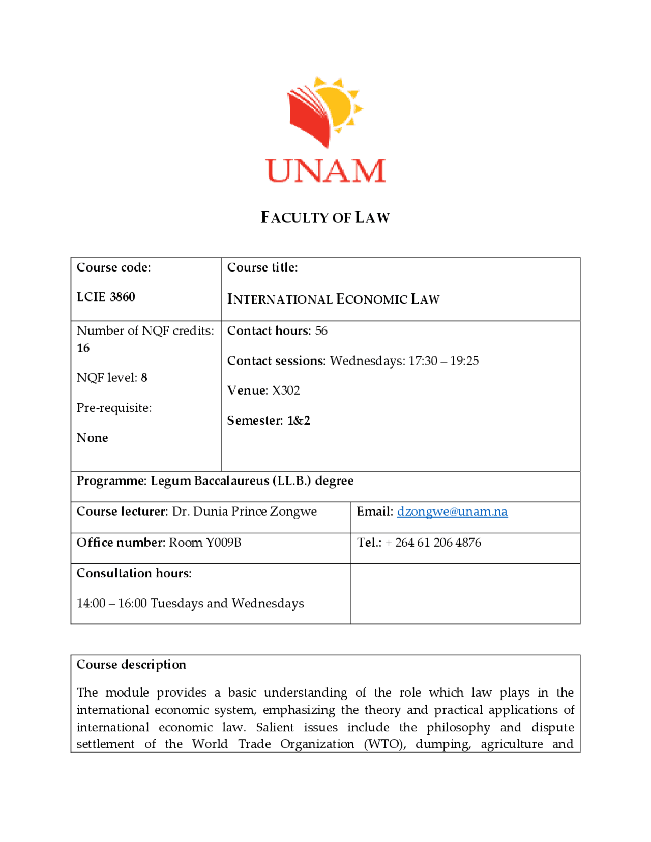 Syllabus Economic Law Docsity