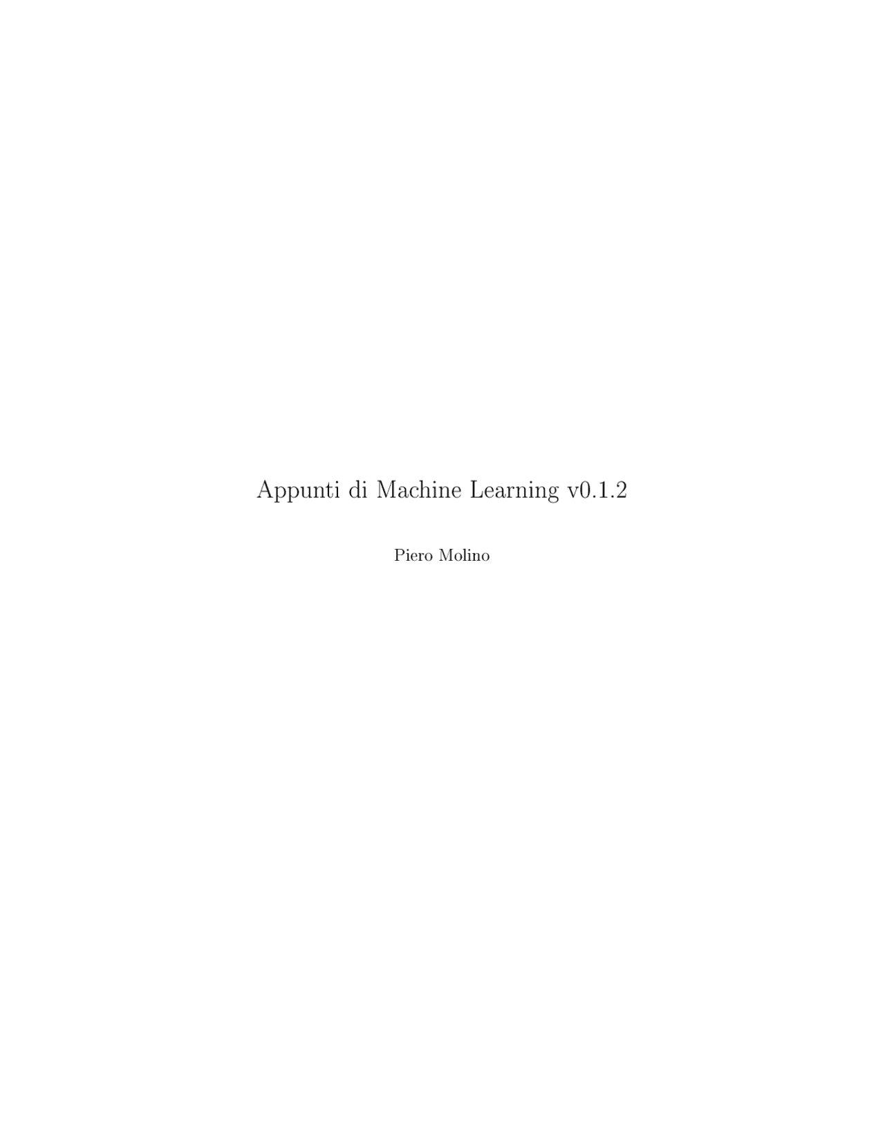 Appunti Di Machine Learning Docsity