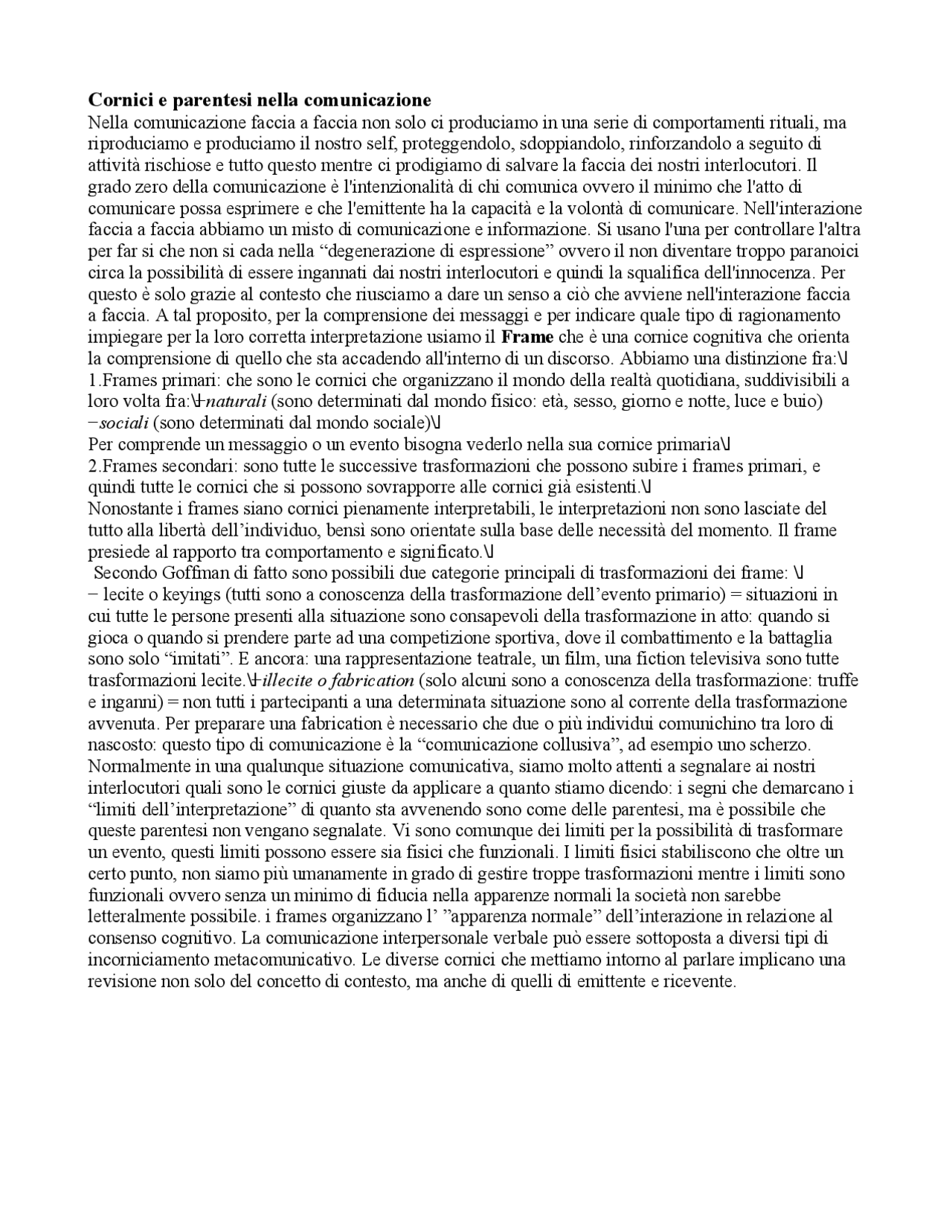 Sociologia Della Comunicazione Docsity