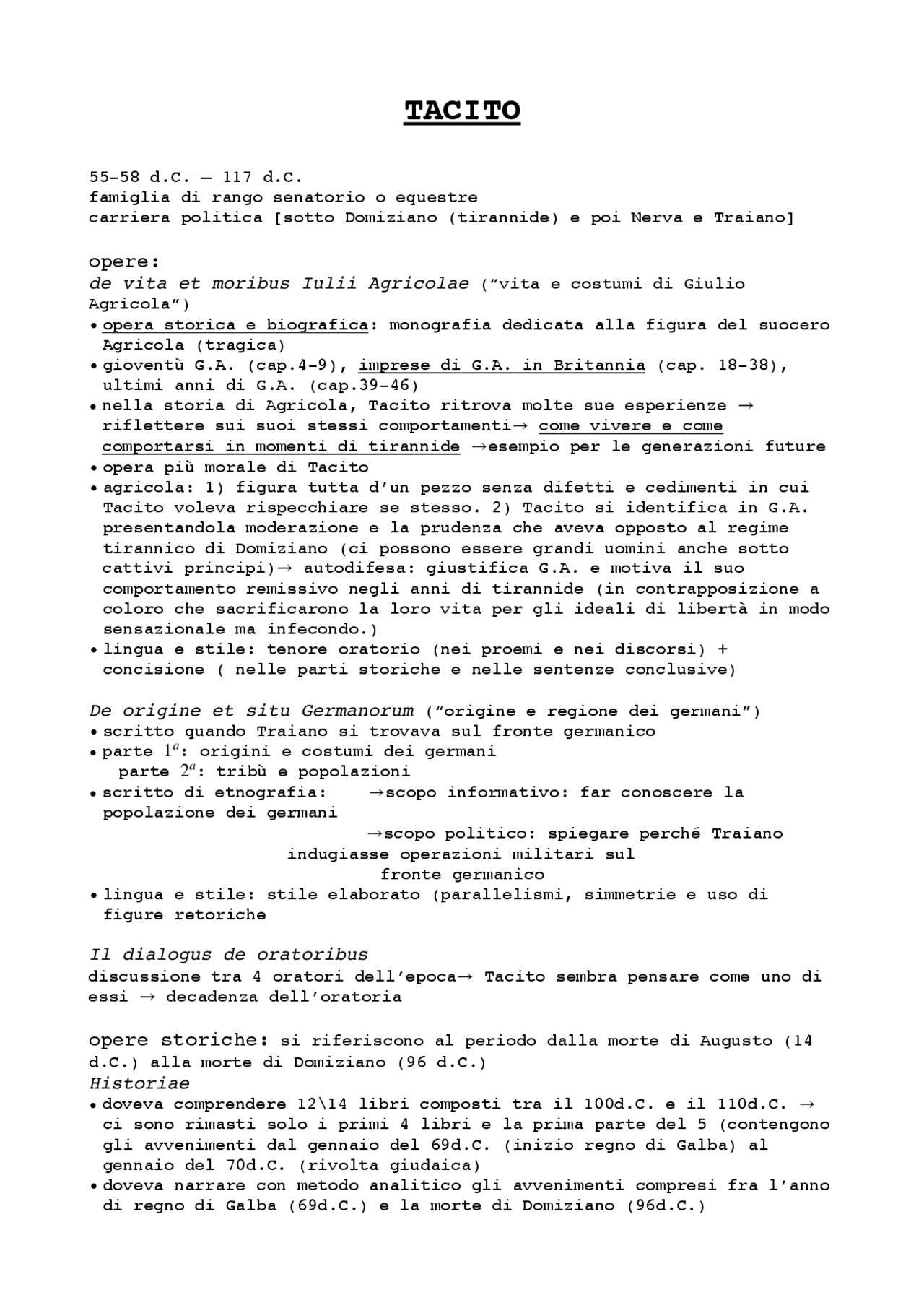 Autori Latino 5 Superiore Docsity
