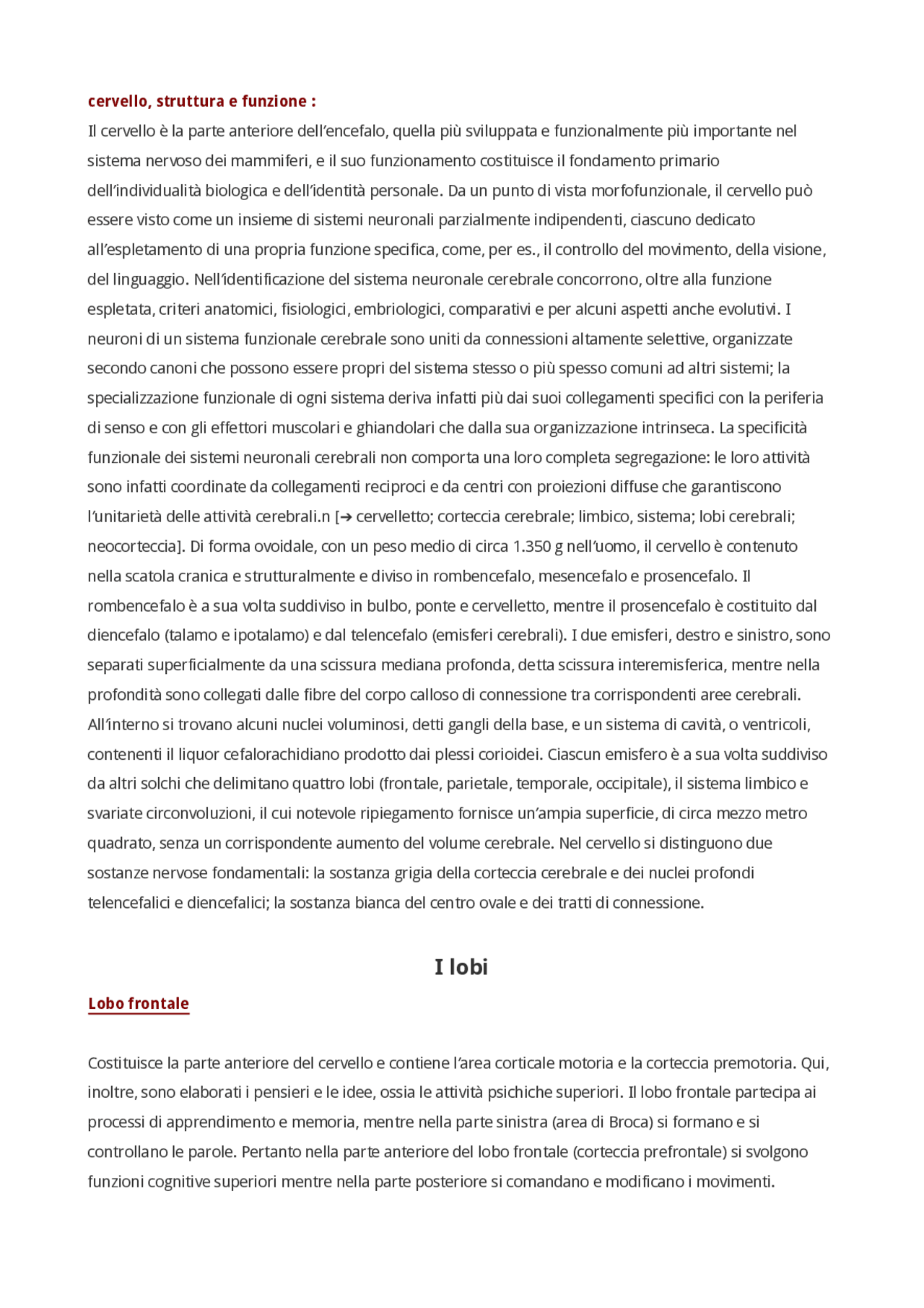 Fondamenti Di Neuroscienze Docsity