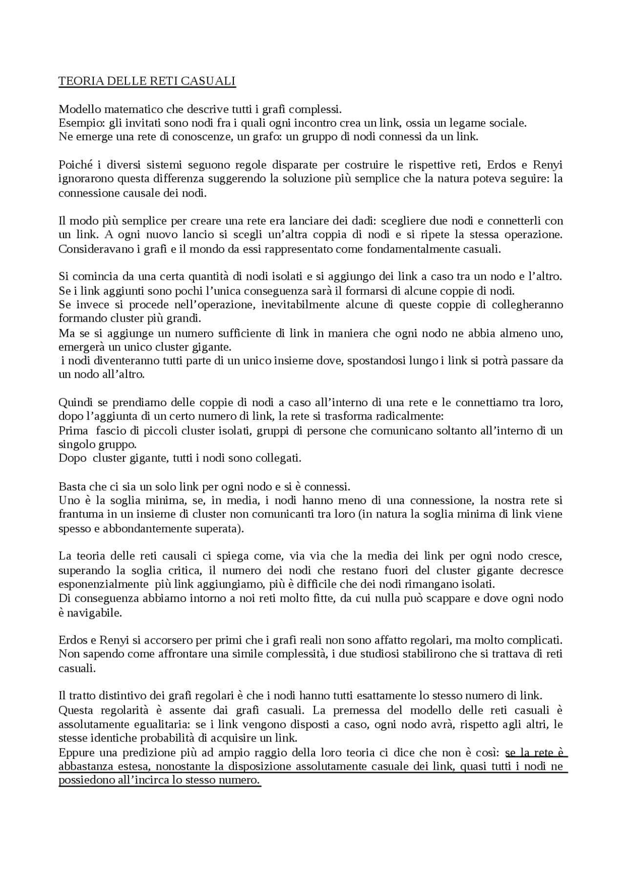 Link La Scienza Delle Reti Barabasi Docsity