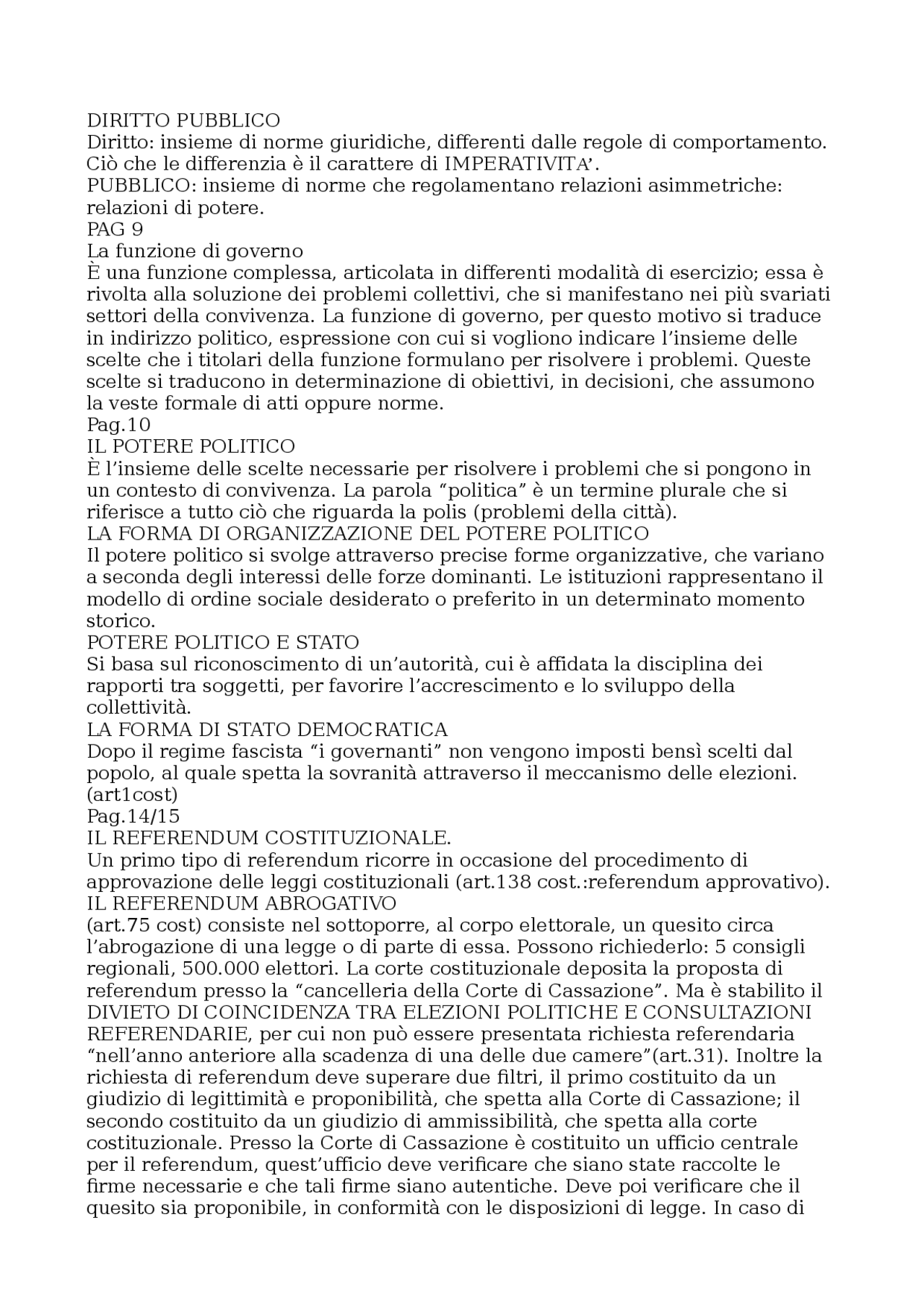 Diritto Riassunti Appunti Appunti Di Diritto Docsity