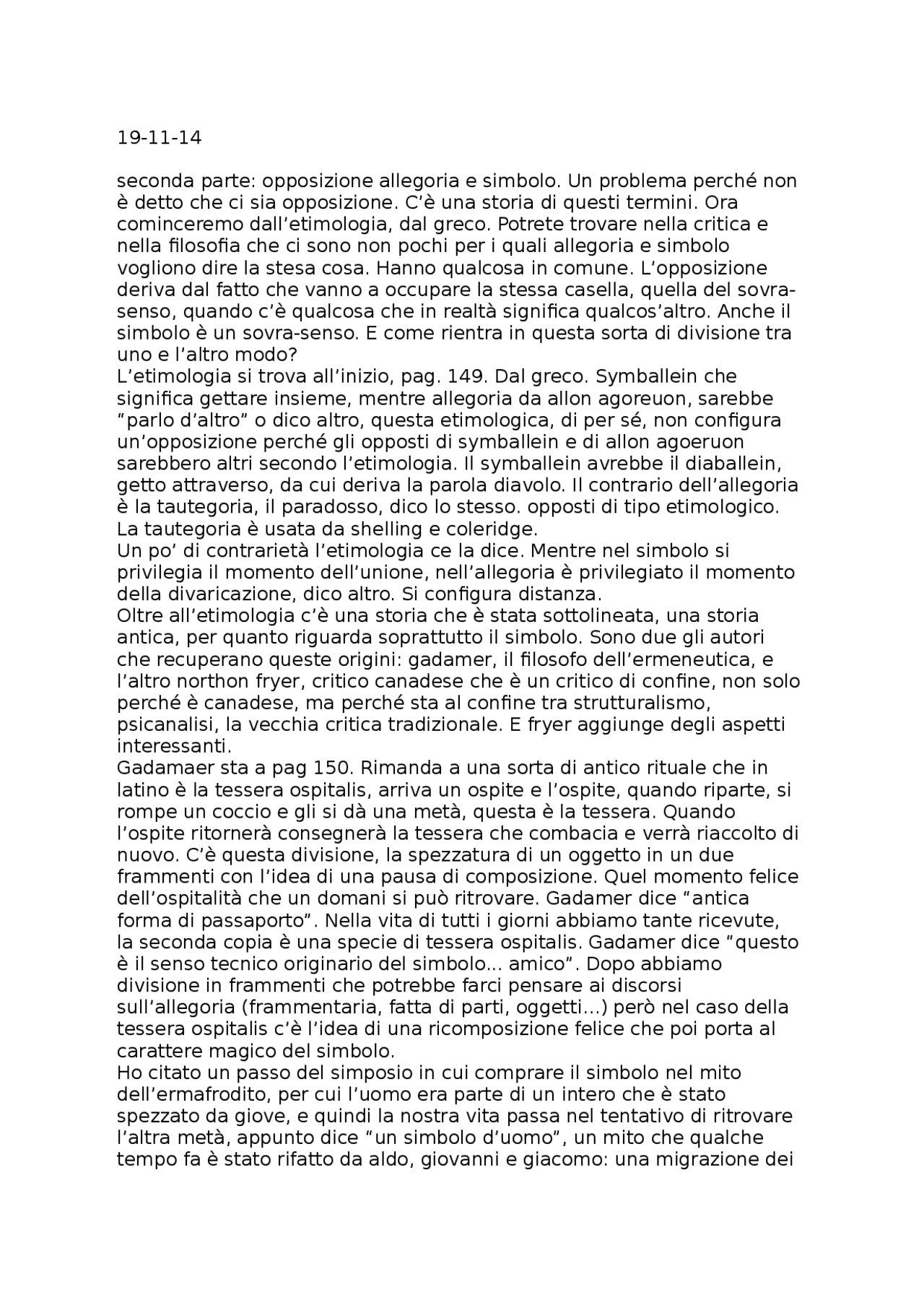 Lallegoria Francesco Muzzioli Parte Ii Docsity