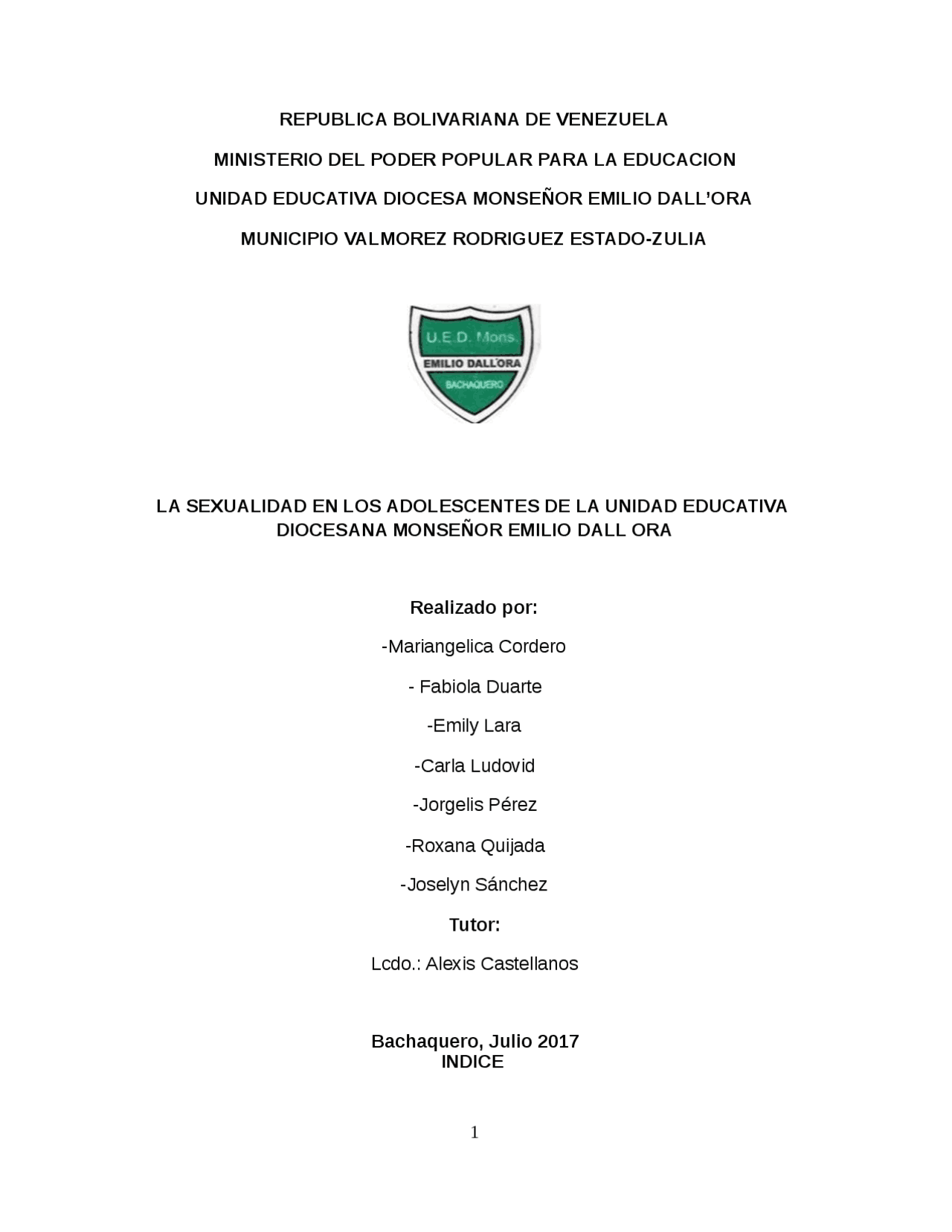 Sexualidad En Los Adolescentes Docsity